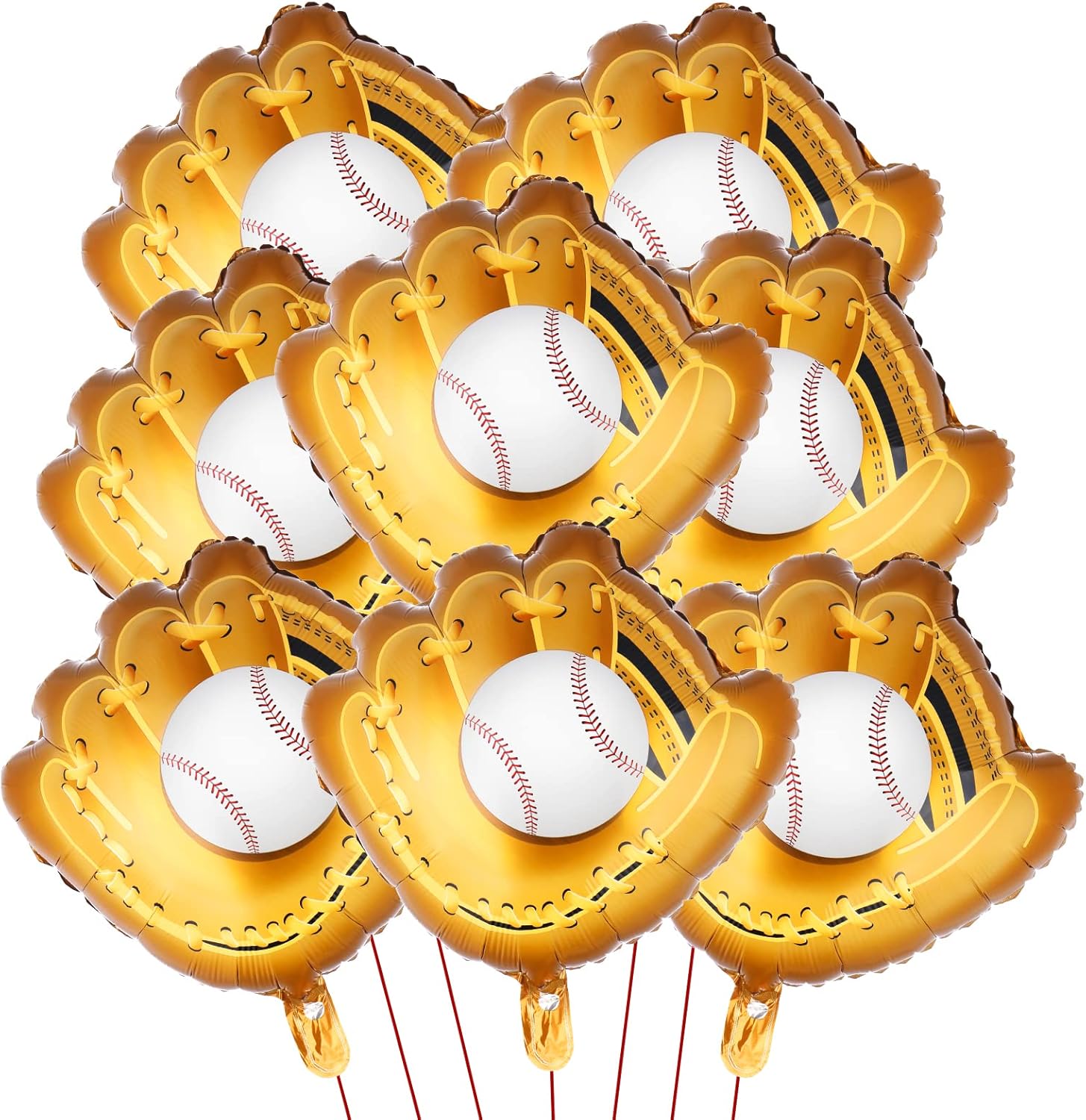 Prasacco 8 Pieces Softball Glove Balloons for Party Decoration, 20 ...