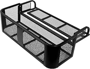 Amazon.com: CARSTY ATV Racks and Baskets Rear Drop Basket Rack 500 lbs ...