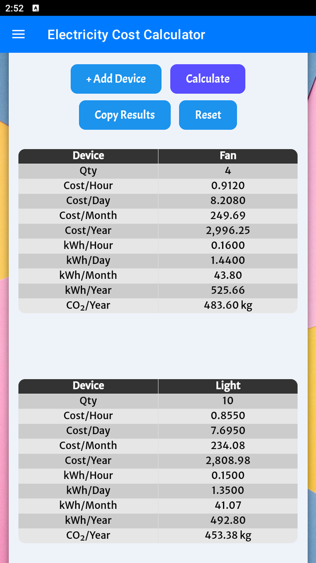 Electricity Cost Calculator - App on Amazon Appstore