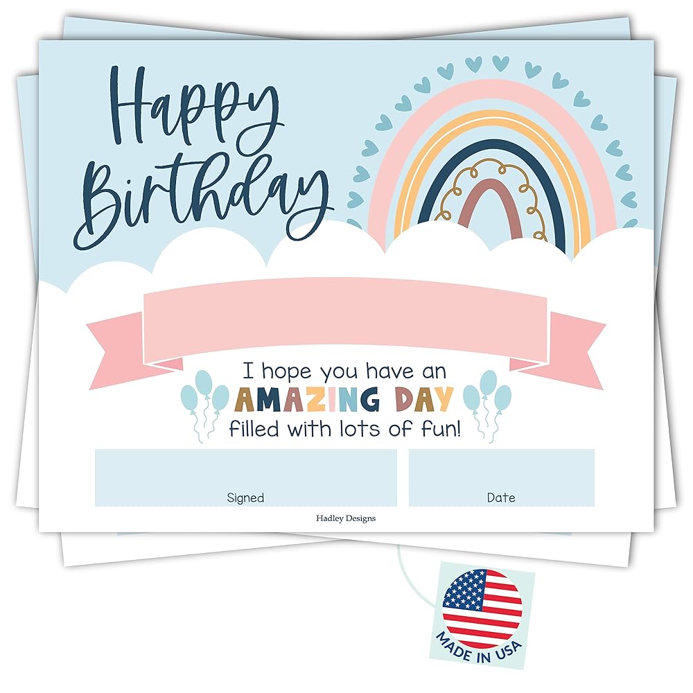25 Boho Rainbow Birthday Certificates for Kids Philippines | Ubuy
