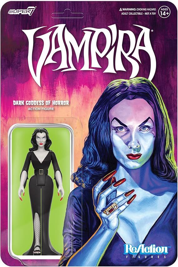 Amazon.com: Super7 Vampira Dark Goddess of Horror - 3.75" Vampira ...