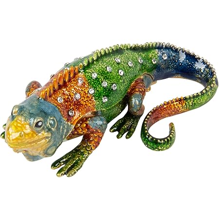 Amazon.com: QIFU Hand Painted Enameled Faberge Decorative Hinged ...