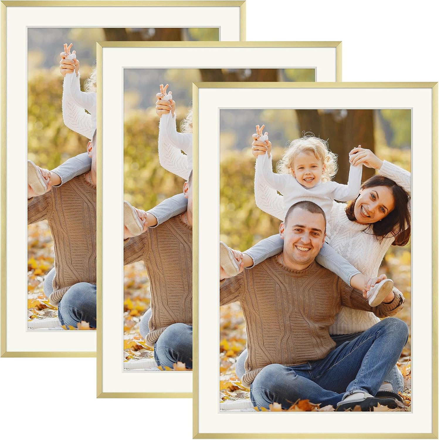 Amazon.com - Mat Board Center, 13X19 Aluminum Picture Frames Set of 3 ...