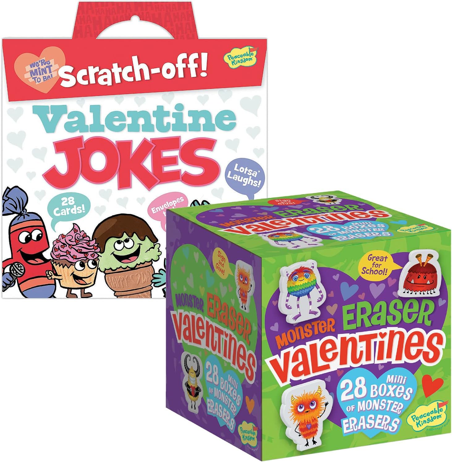 Amazon.com: Peaceable Kingdom Kids Valentines Day Cards with Toys ...