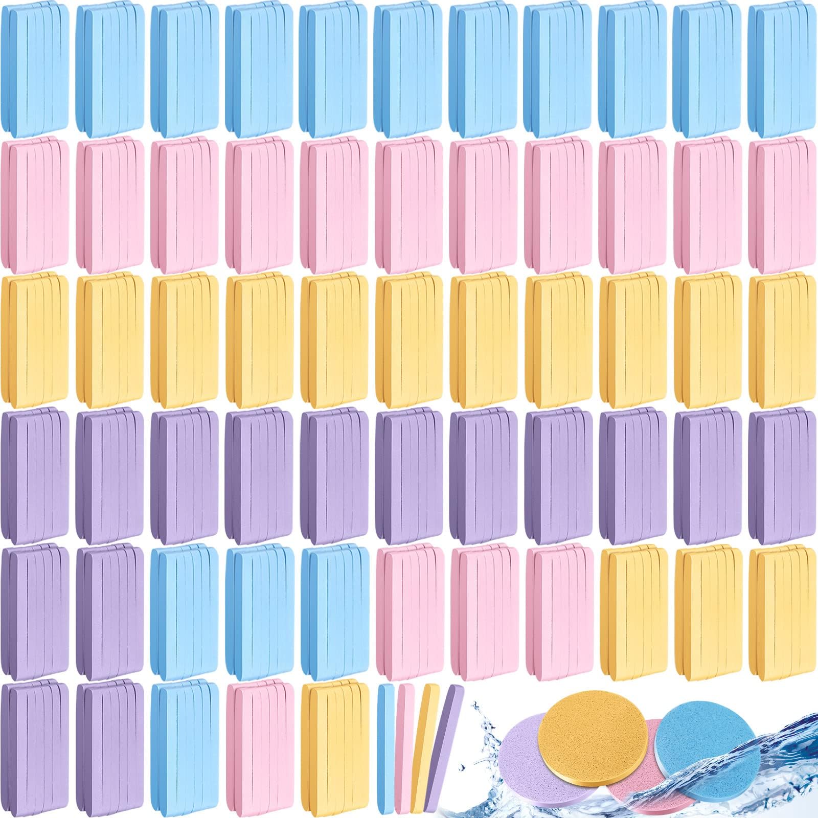 Amazon.com : 720 Count Makeup Facial Sponges Compressed Exfoliating ...