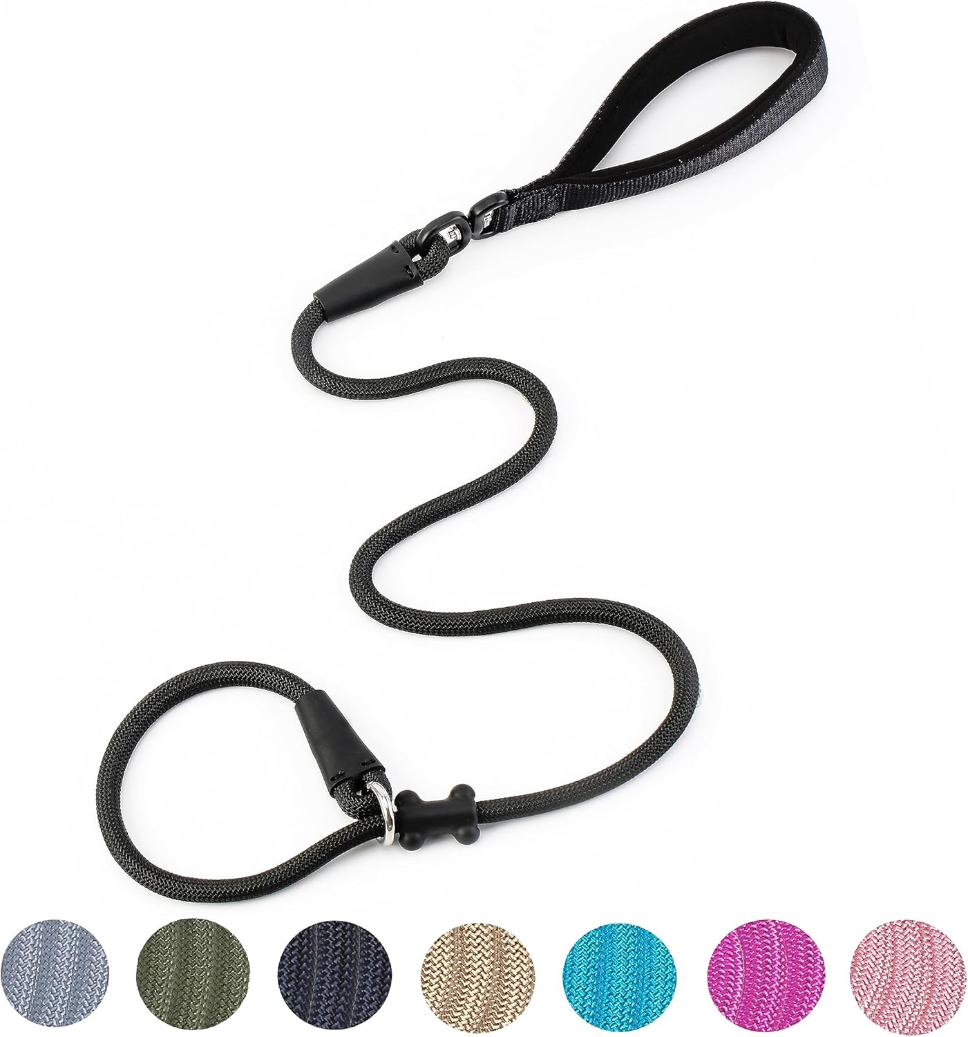 Amazon.com : Slip Lead Dog Leash(4ft)，Strong Nylon Rope Leash Anti ...