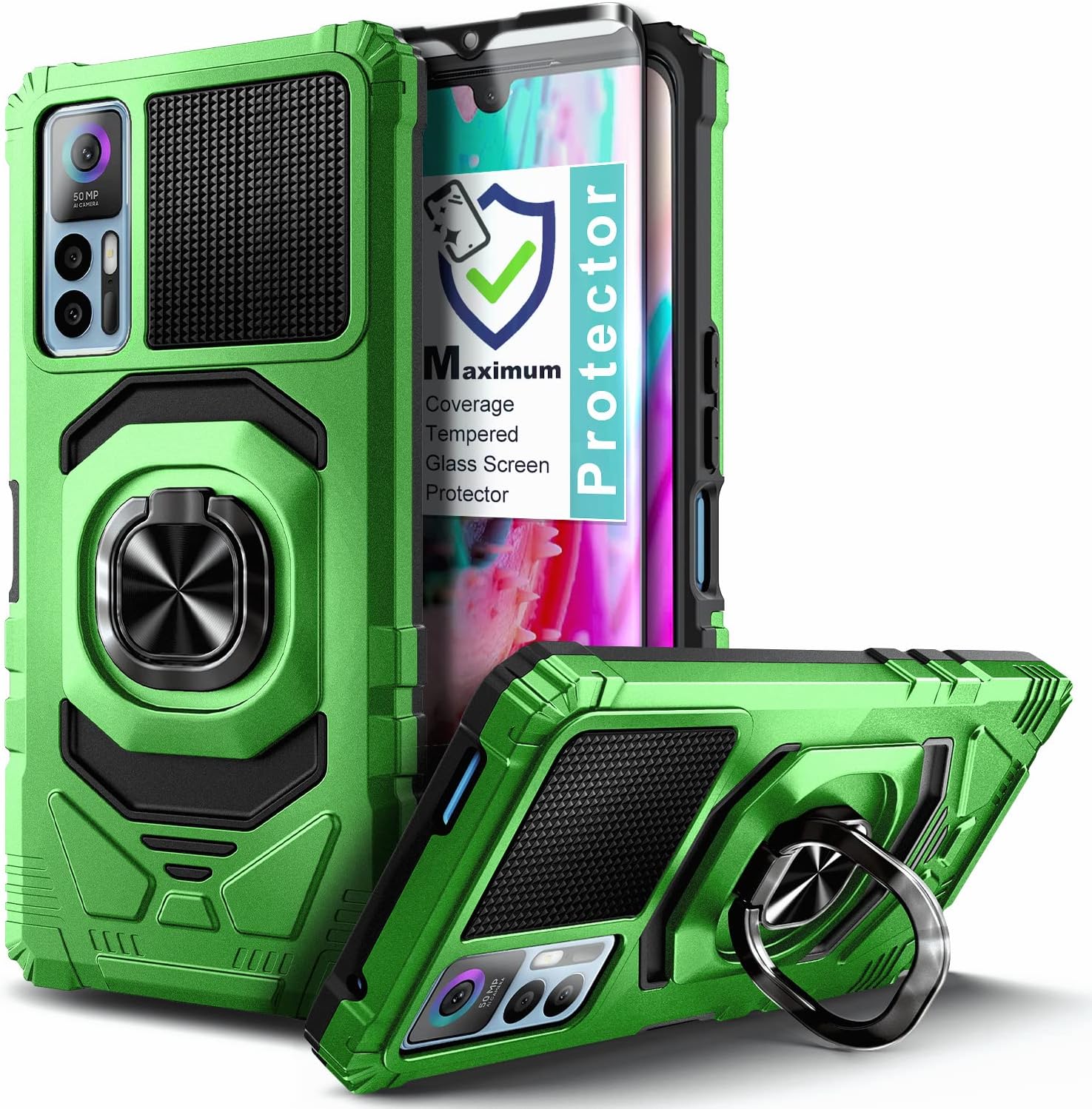 Amazon.com: NZND Case for TCL 30 5G /TCL 30 /TCL 30 Plus with Tempered ...