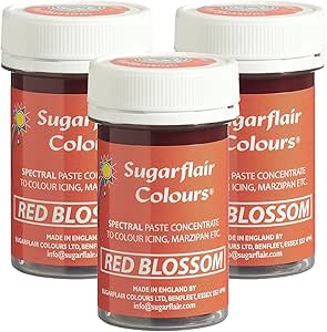 Sugarflair Spectral Red Blossom Food Colouring Paste, Highly ...
