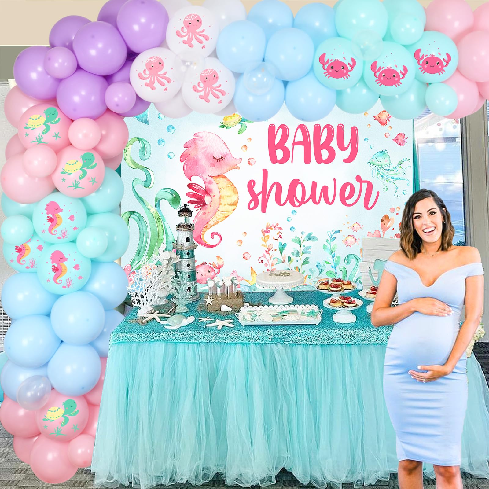 Nautical Baby Shower She Big Dot Of Happiness Ahoy Nautical Girl