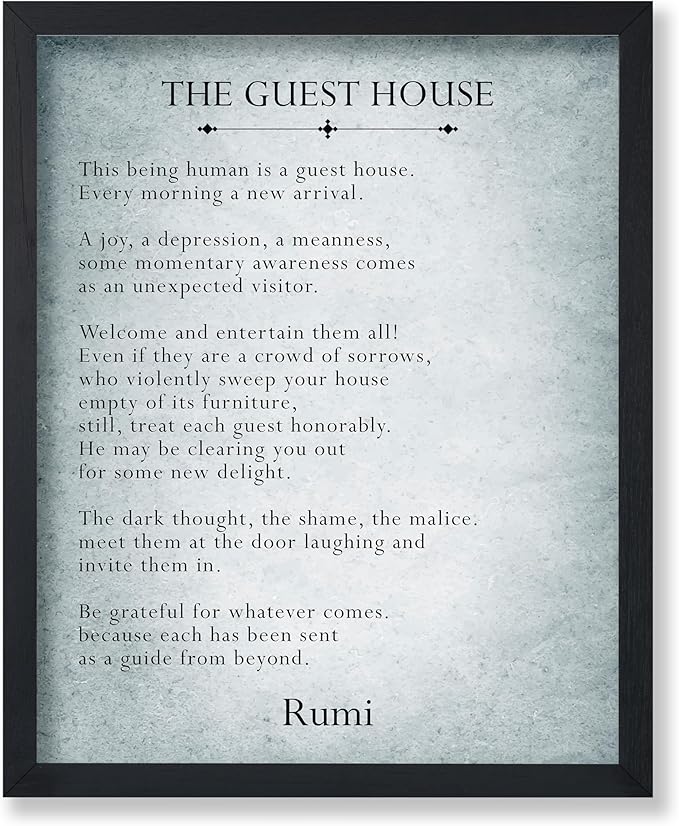 Amazon.com: Poster Master Rumi Poster - The Guest House Print ...