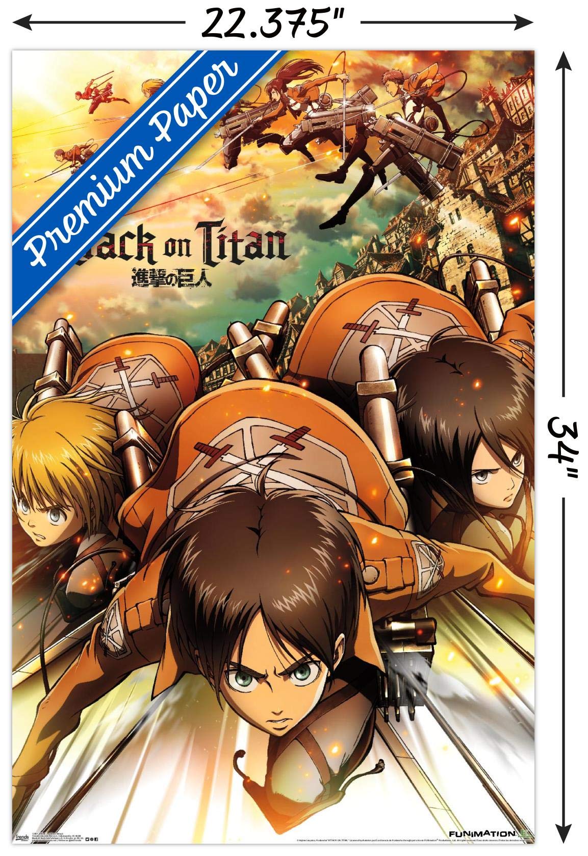 Attack On Titan' Poster By JosiahVeum Studio Displate