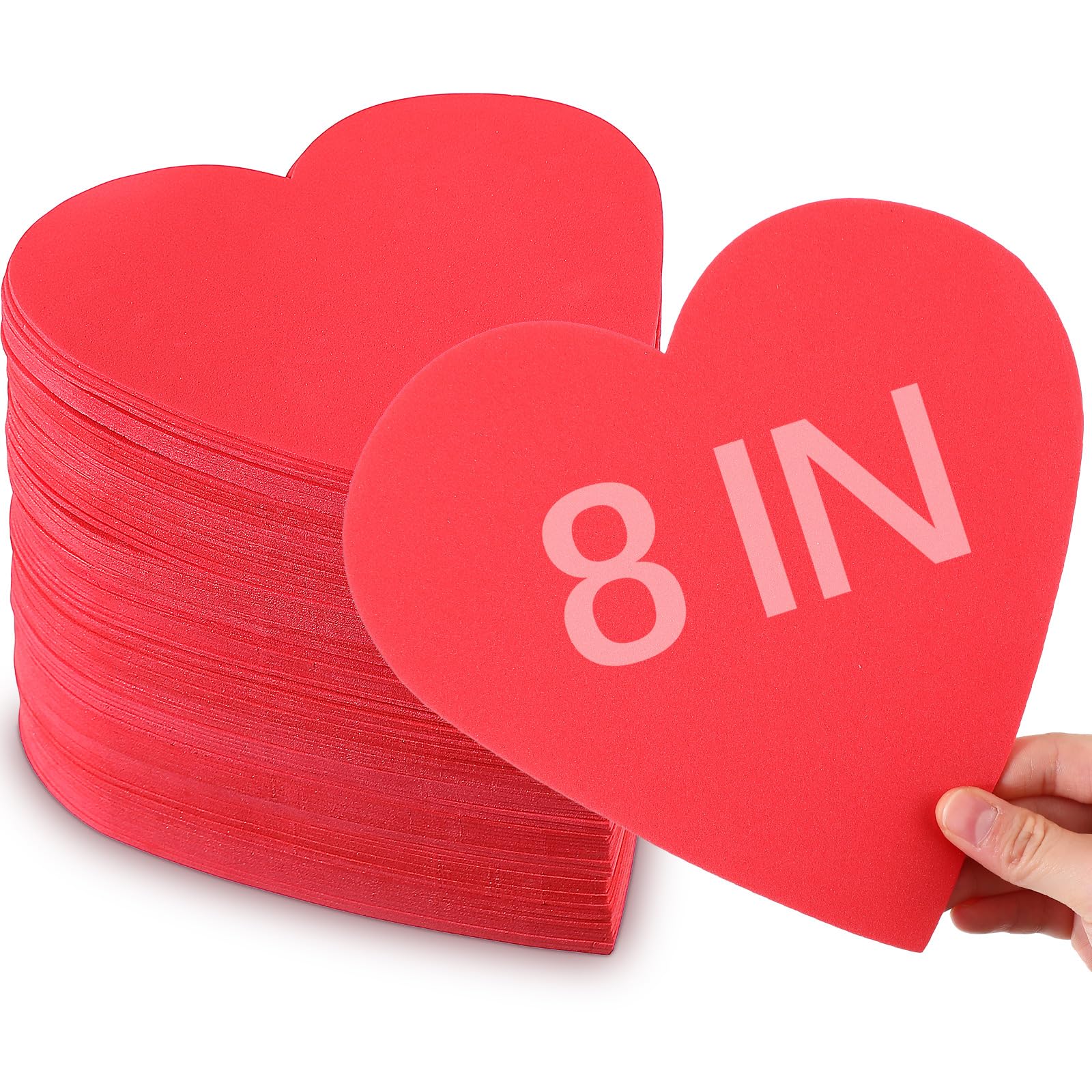Amazon.com: Tatuo 102 Pcs 8 Inch Valentines Day EVA Foam Heart Large ...