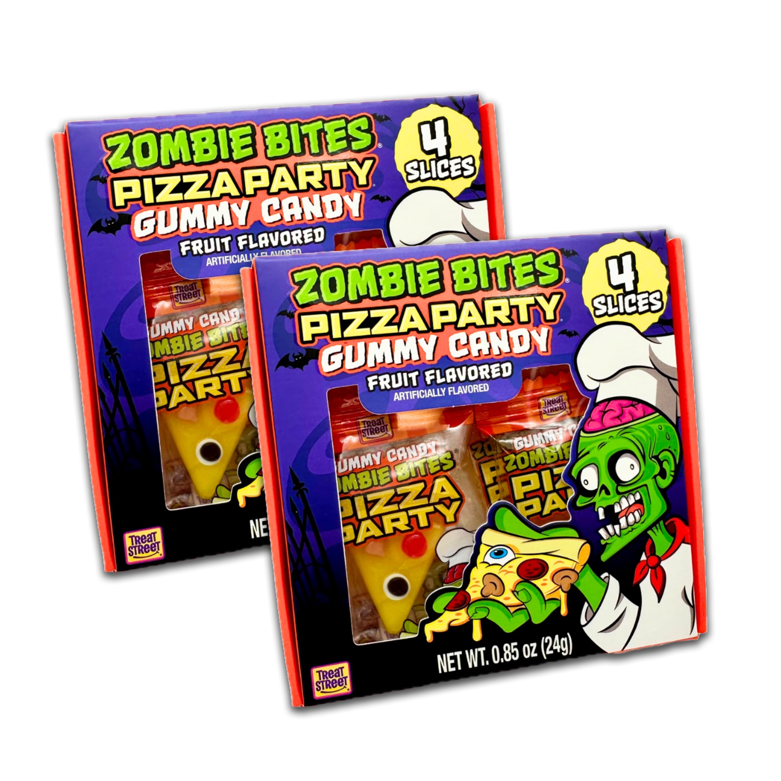 Amazon.com : Zombie Bites Pizza Party Gummy Candies, Fruit Flavored ...