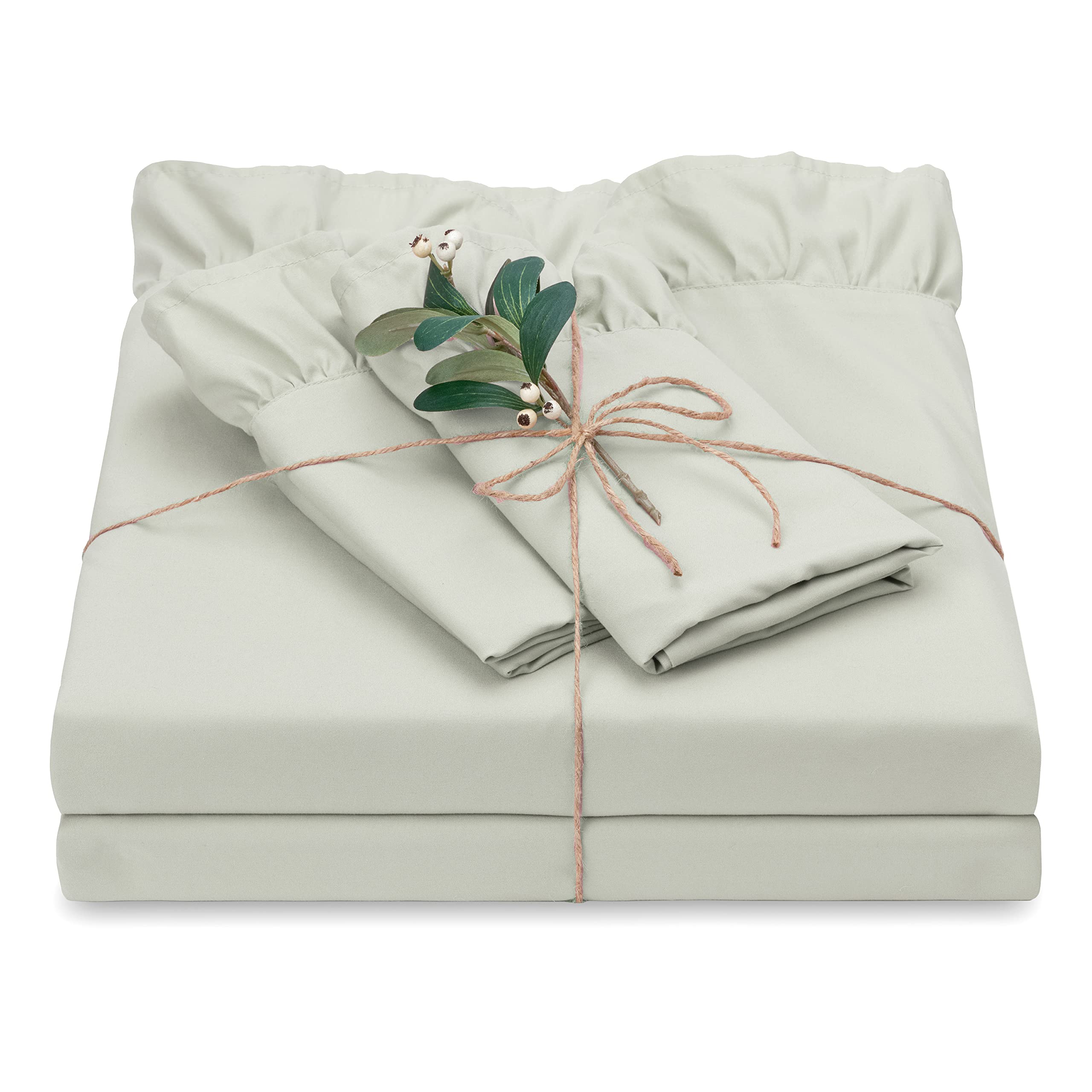 Chanasya Premium Ruffle Sheet Set - Shabby Chic Double Brushed Soft ...