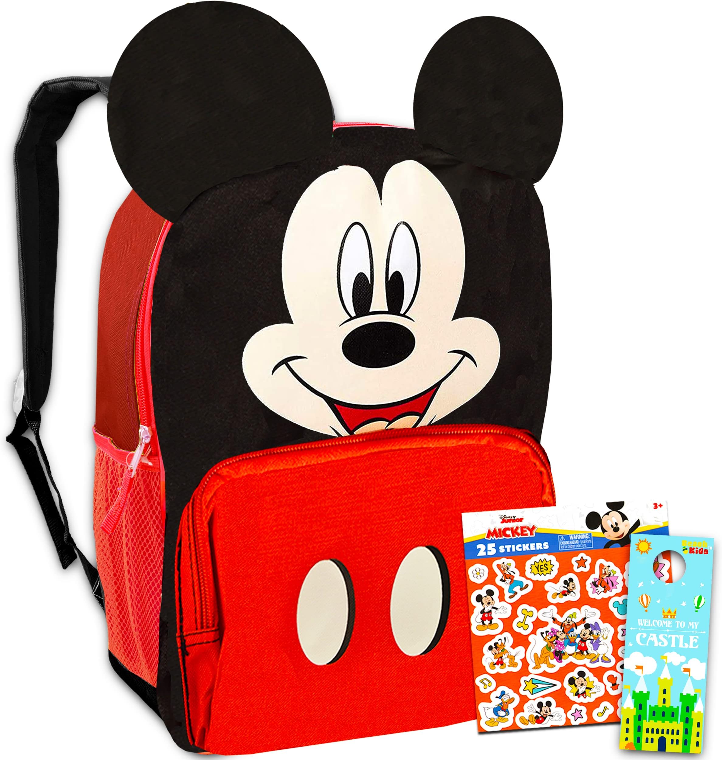 Amazon.com: Disney Baby Mini Backpack, Mickey Mouse Happy Stripe, 10 ...