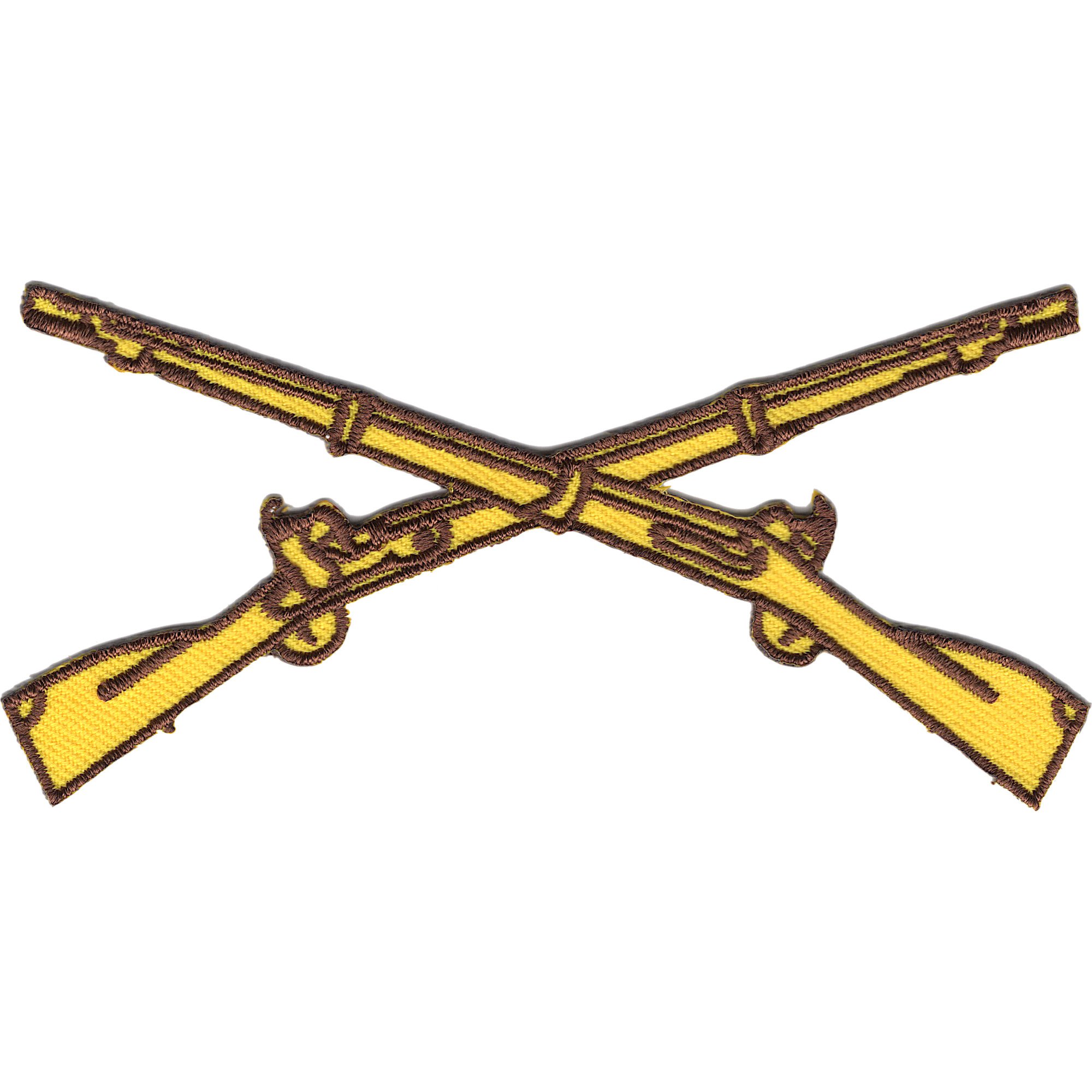 Logotipo De Infantería Con Rifles Cruzados
