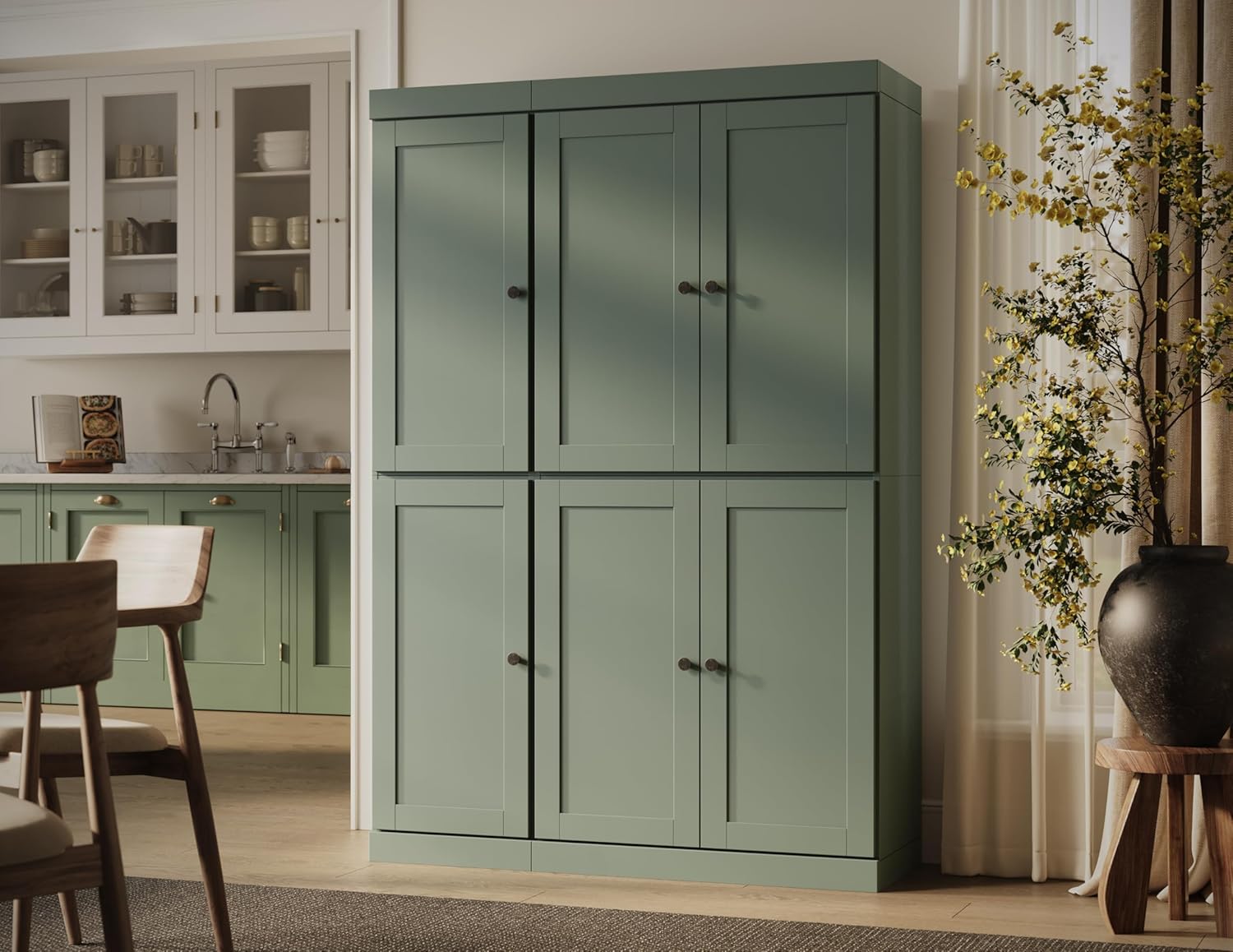 Amazon.com: Palace Imports Solid Wood Kitchen Pantry Cabinet - 71.5 ...