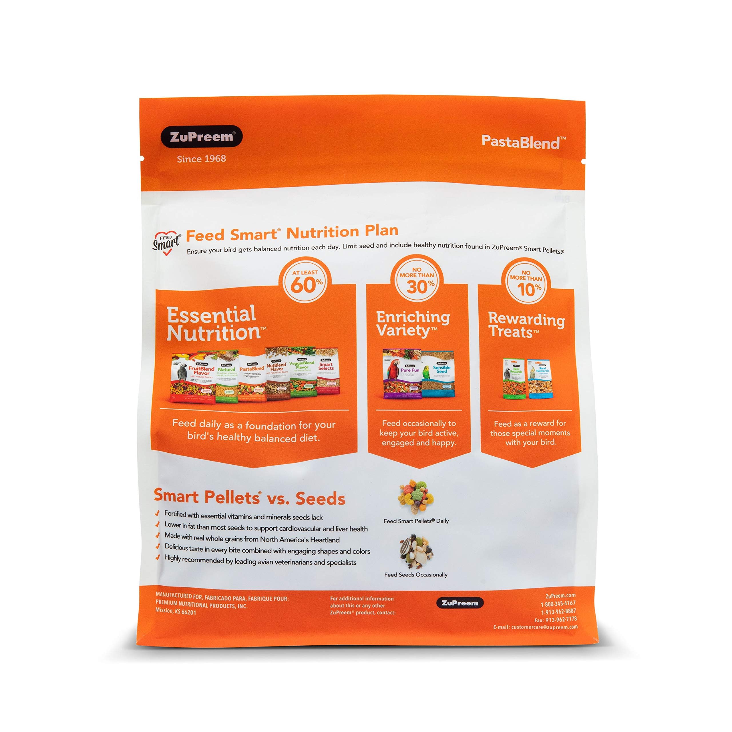Snapklik.com : ZuPreem PastaBlend Bird Pellets For, Cockatoo, Macaw ...