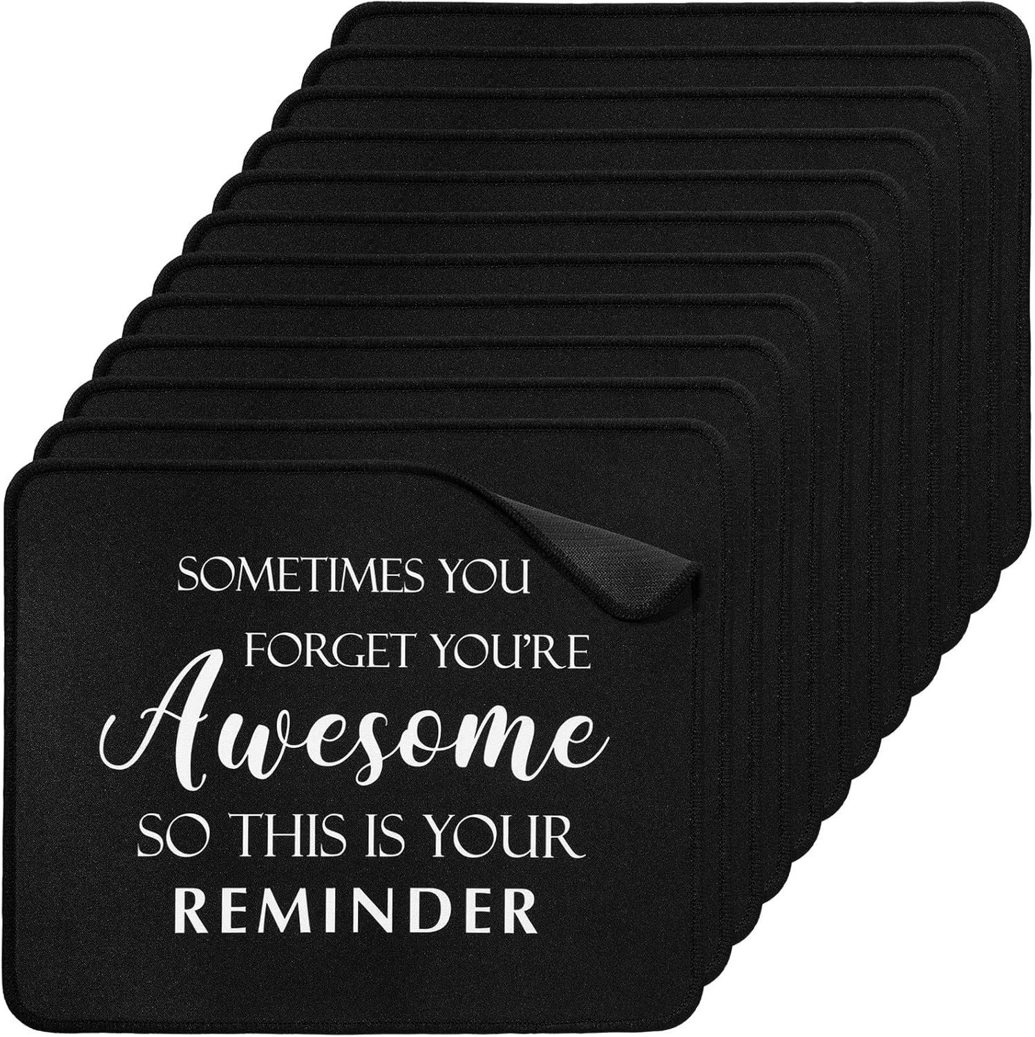 Amazon.com: Kanayu 12/24 Pcs Motivational Mouse Pad Bulk Inspirational ...