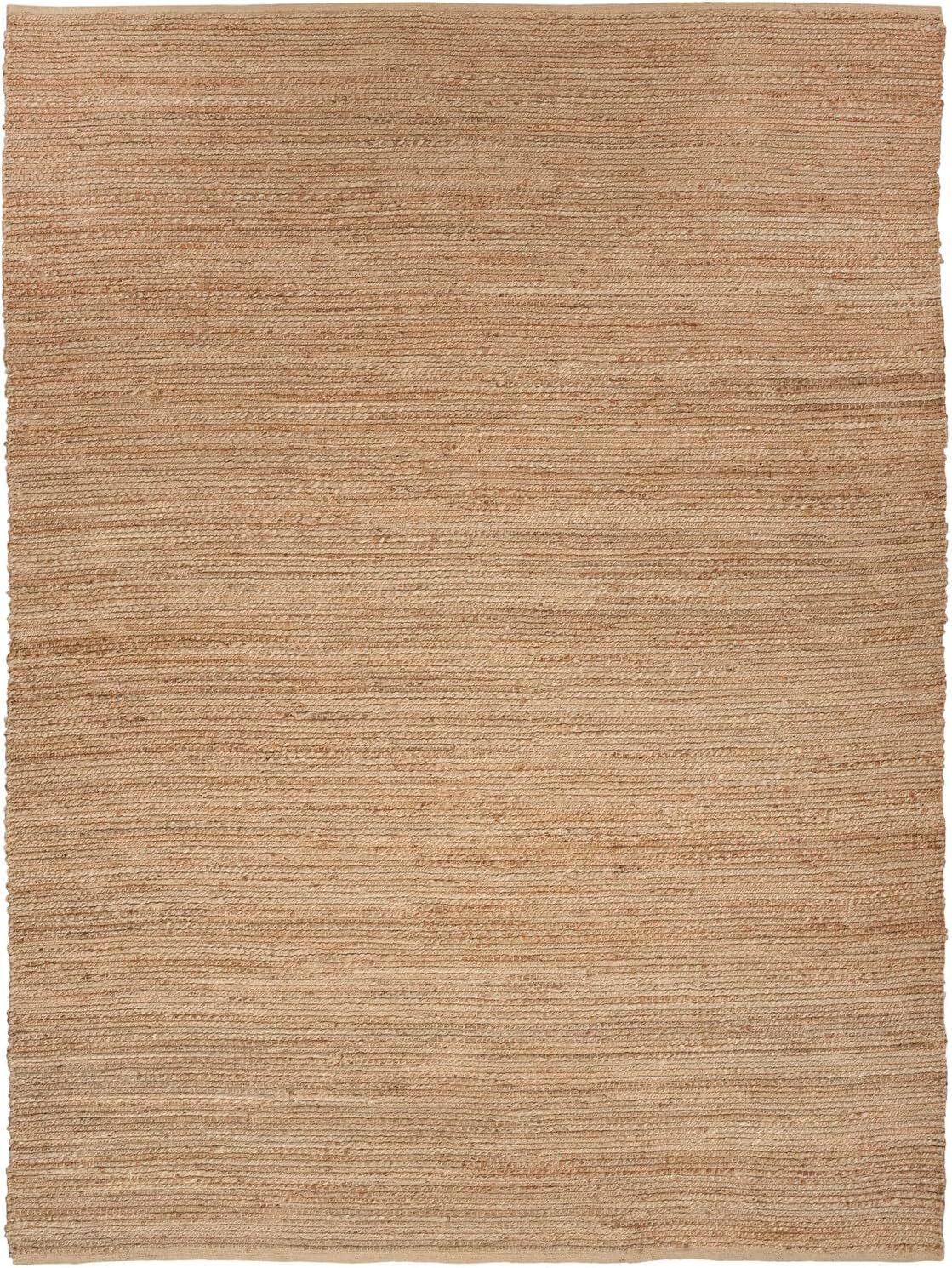 Amazon.com: Nourison Natural Jute Solid Natural 8' x 10' Area -Rug ...