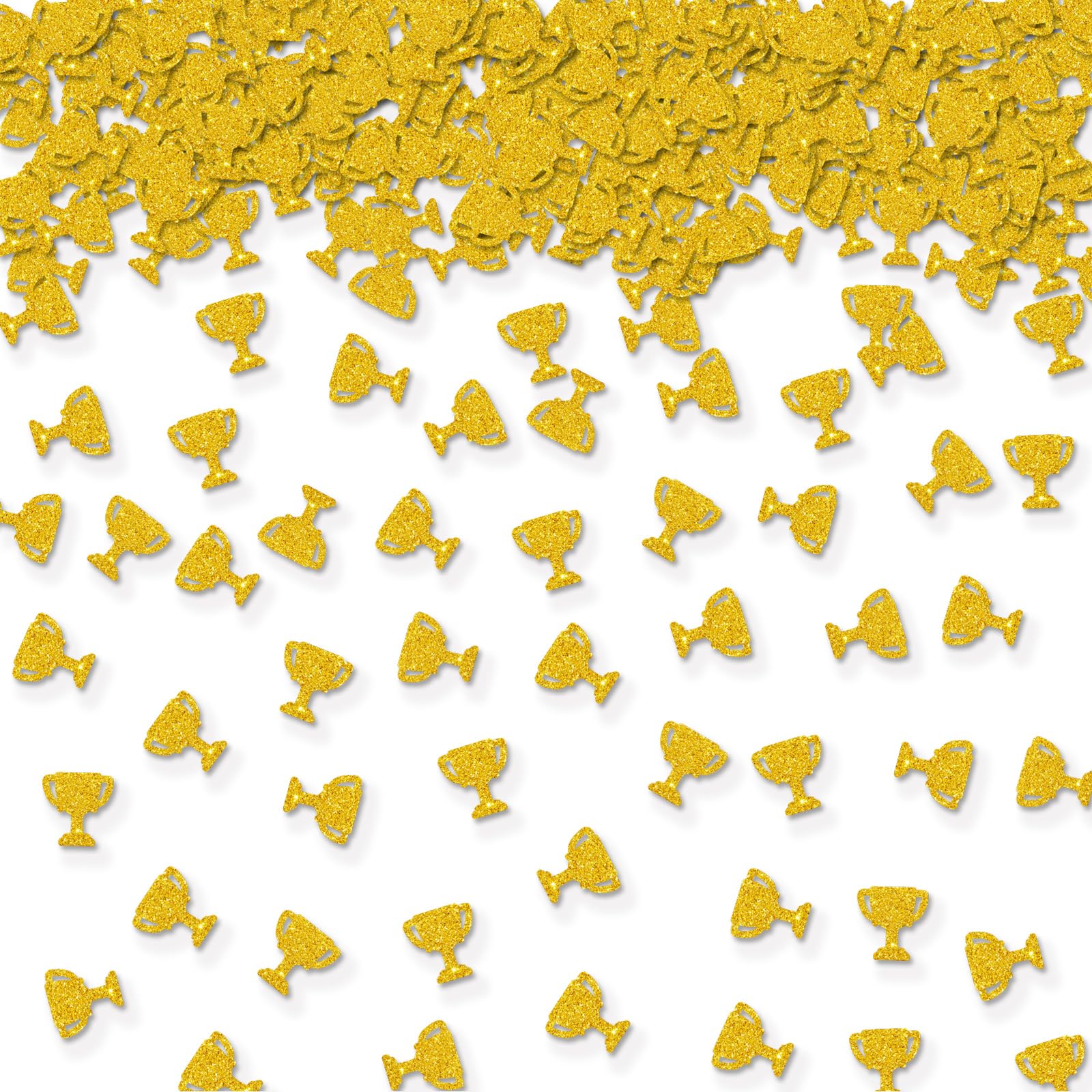 Amazon.com: 100pcs Trophy Confetti, Gold Glitter Trophy Table Confetti ...