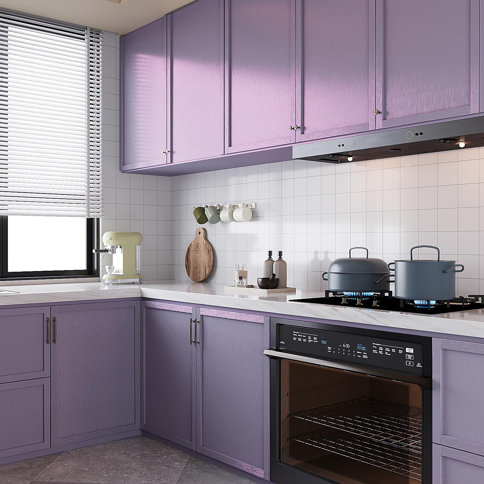 Purple Kitchen Countertops Purple Quartz Countertops丨George Stone