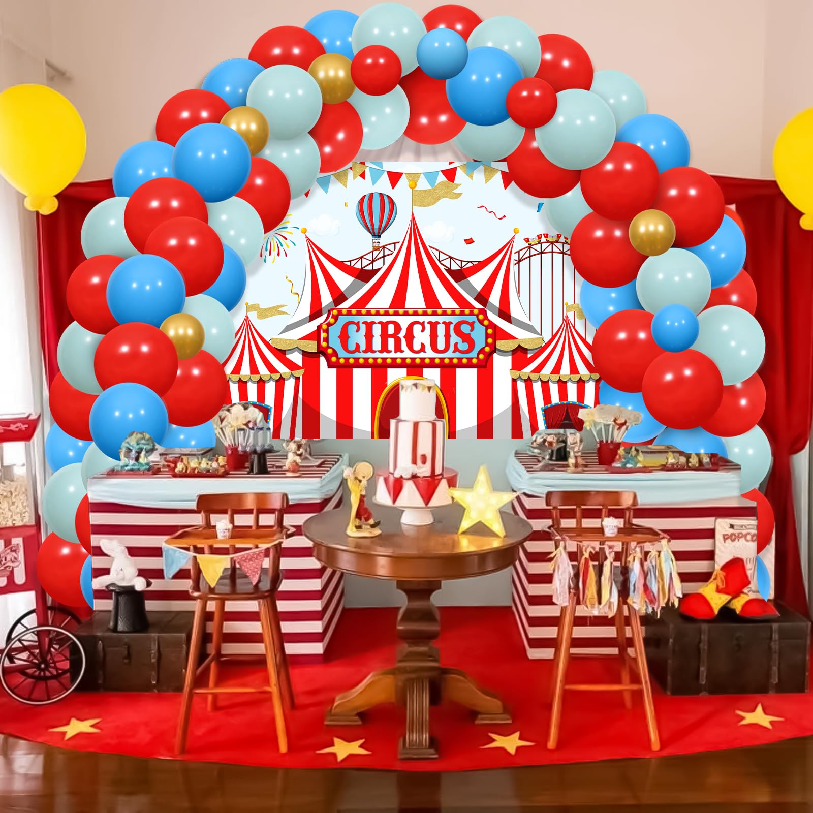 Elegant Circus Birthday Decoration Colourful Circus Birthday Carnival