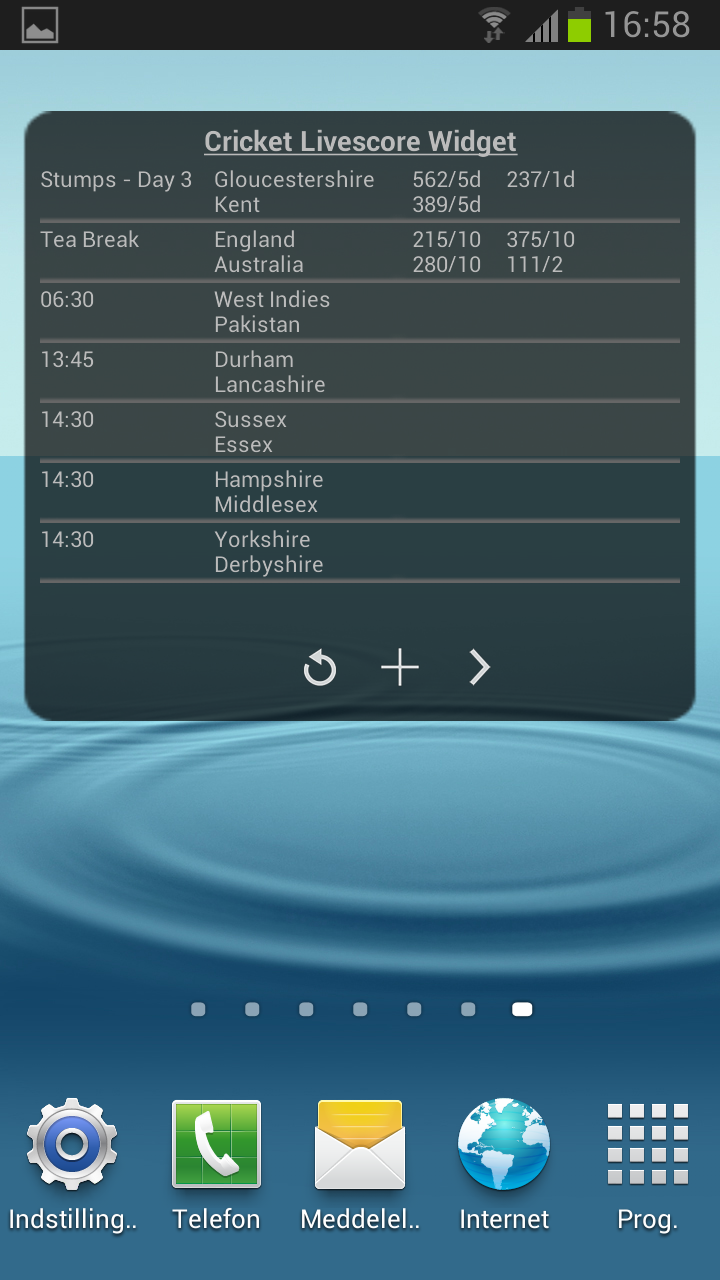Cricket Livescore Widget - App on Amazon Appstore