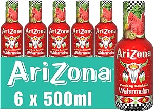 Arizona Watermelon, Pack of 6 x 500ml PET Bottles, Delicious Fruit ...