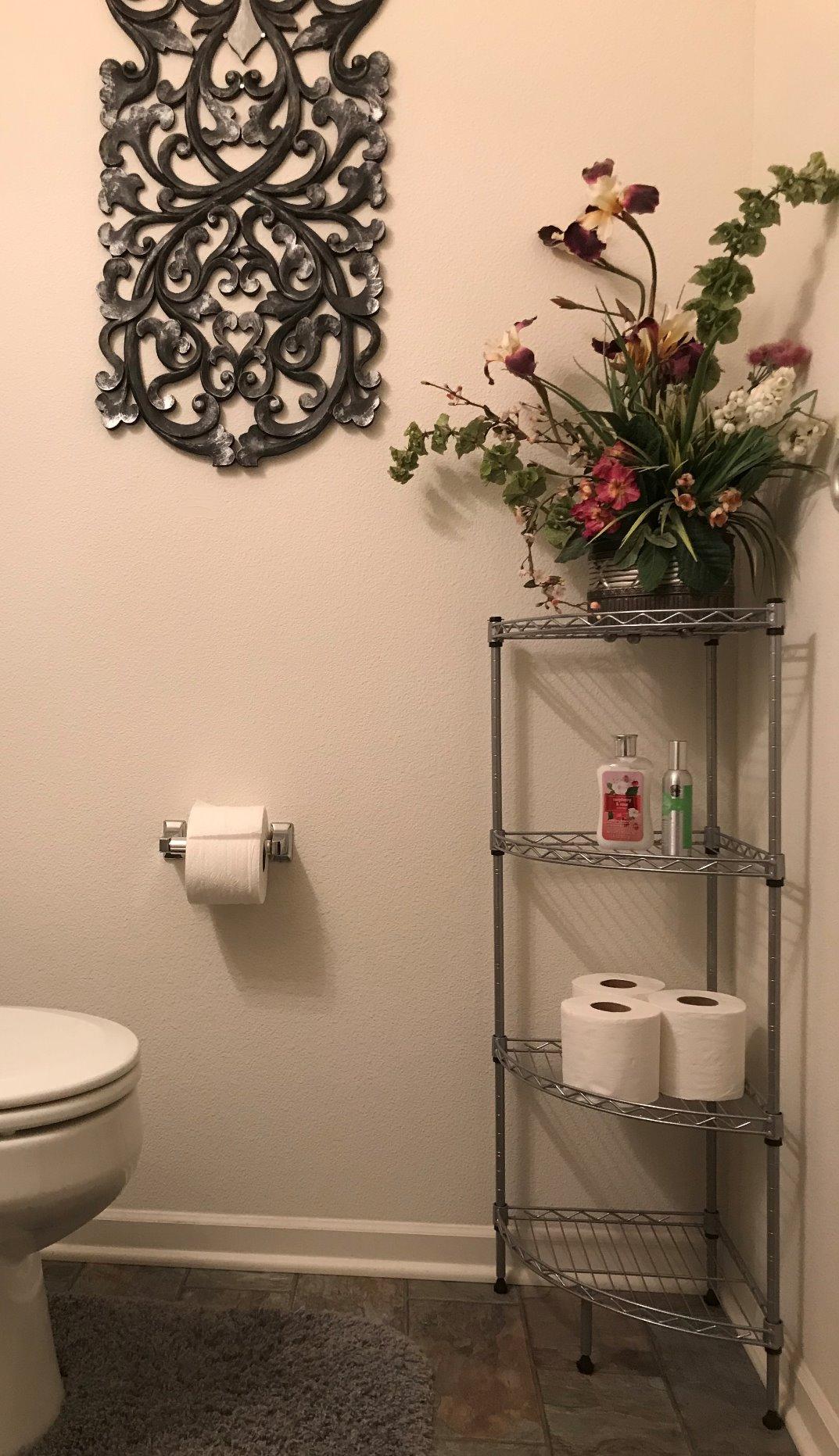 Amazon.com: Muscle Rack WSCR121235-4S 4-Shelf Steel Wire Corner ...