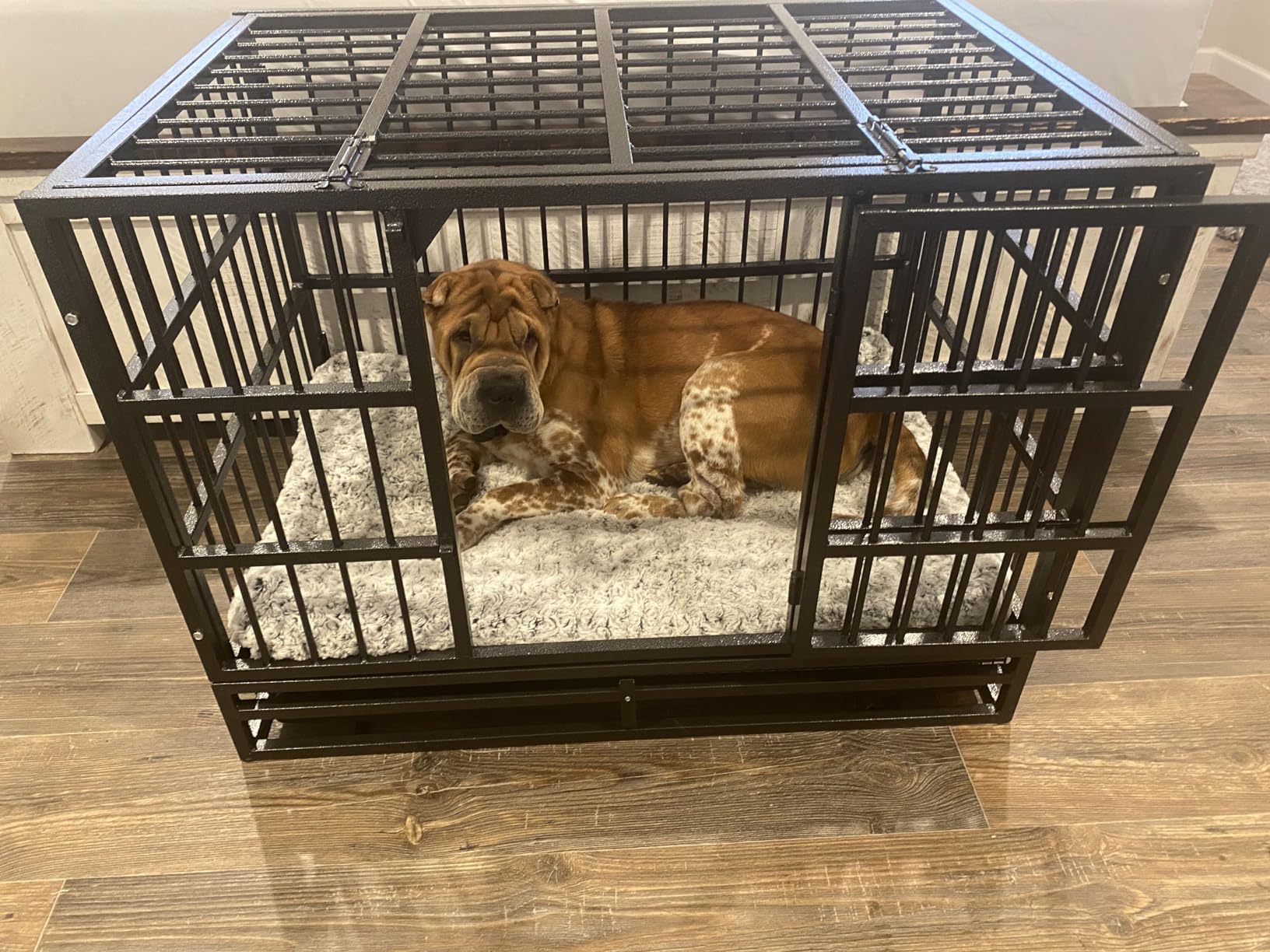 $38/mo - Finance WOKEEN 48 Inch Heavy Duty Indestructible Dog Crate ...