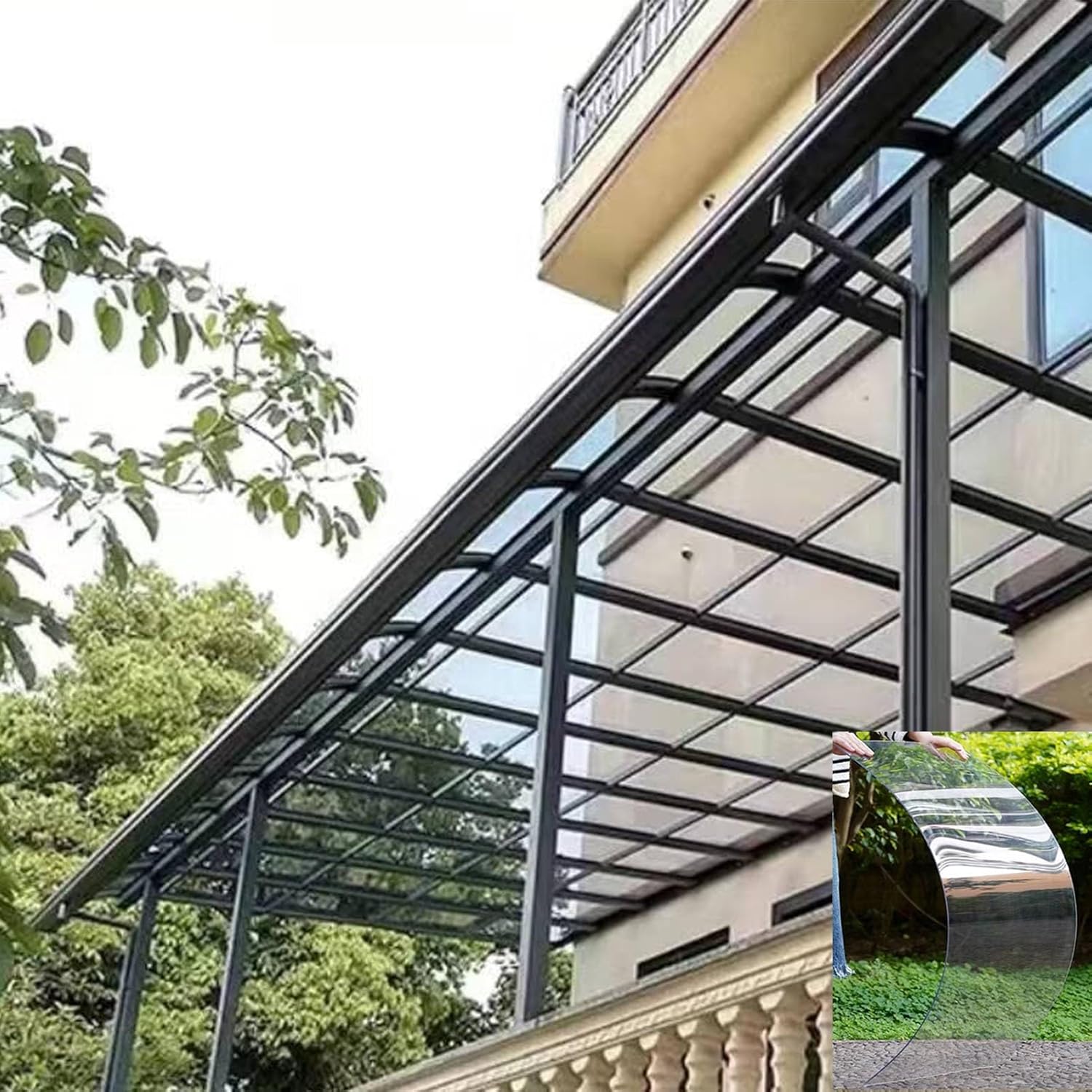 1mm Thick Polycarbonate Roof Panels, Plastic Roof Panel, Greenhouse ...