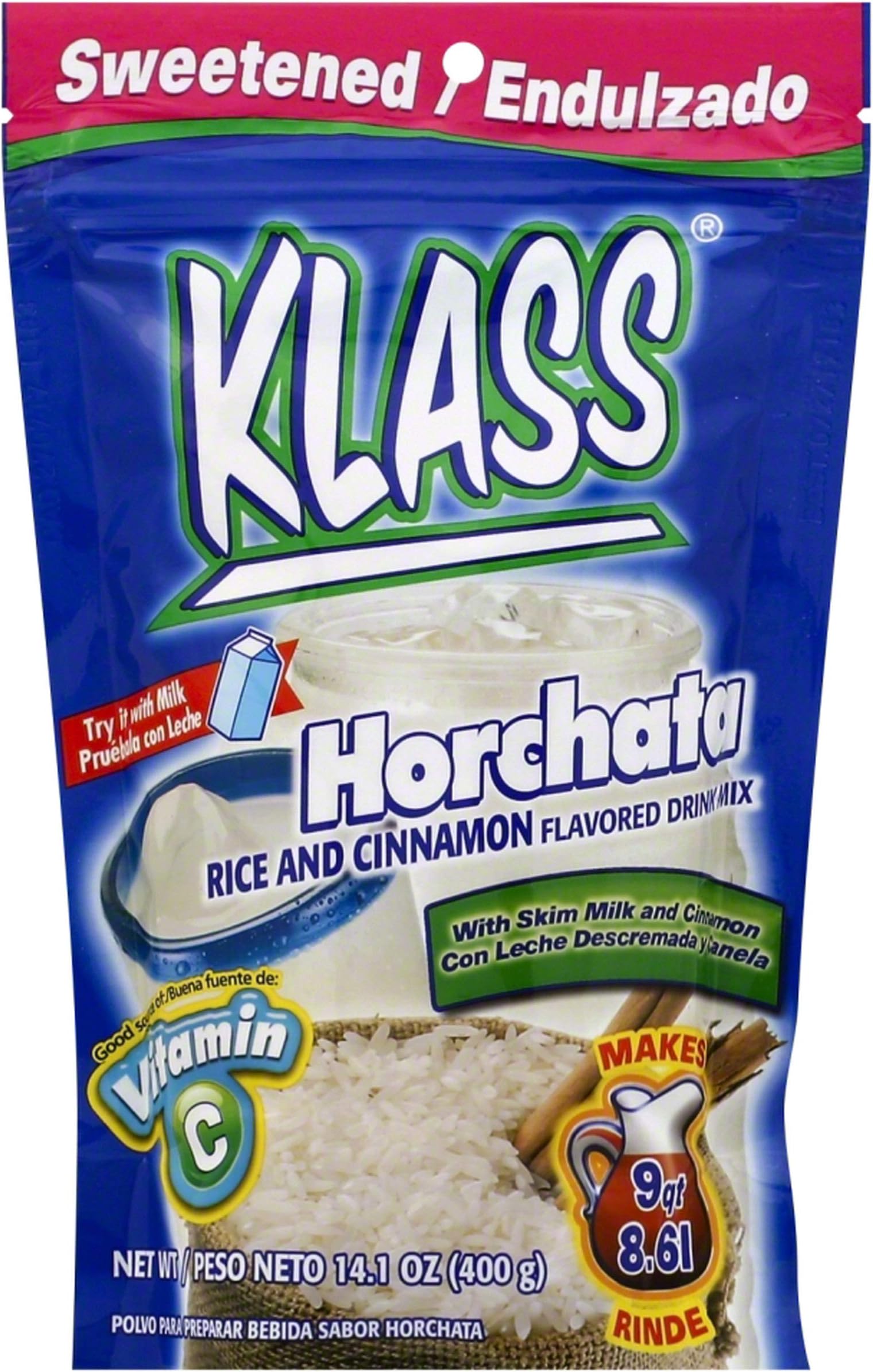 Amazon.com : Klass Horchata Instant Drink Mix, 14.1 oz : Grocery ...