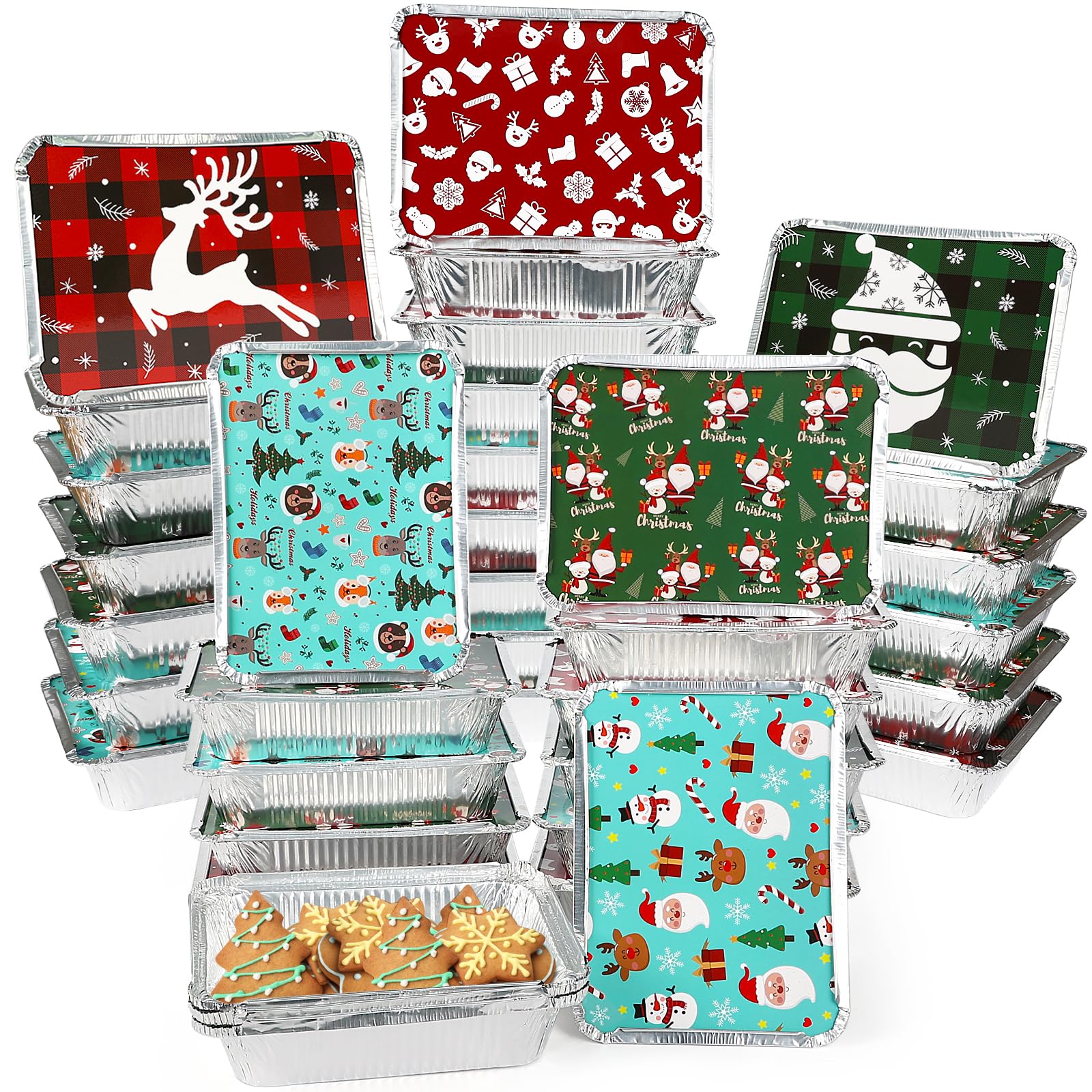 Amazon.com: FOREST BREATHING Christmas Cookie Tins with Lids for Gift ...