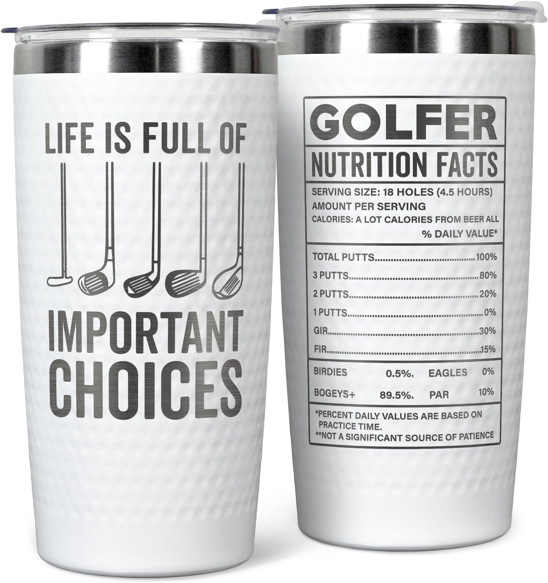 Amazon.com | Jingmore 4 Pack Golf Tumblers - 16 oz Stainless Steel Cups ...