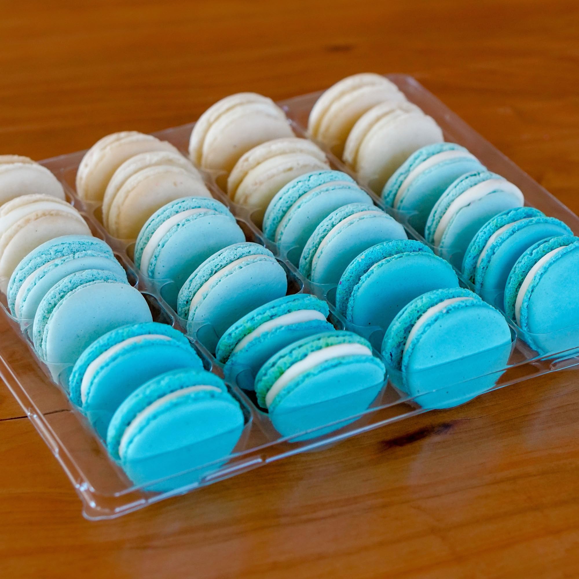 Amazon.com : Blue Macarons Assortment - Baby Shower Macaroons - It's a Boy - French Cookies Set ...