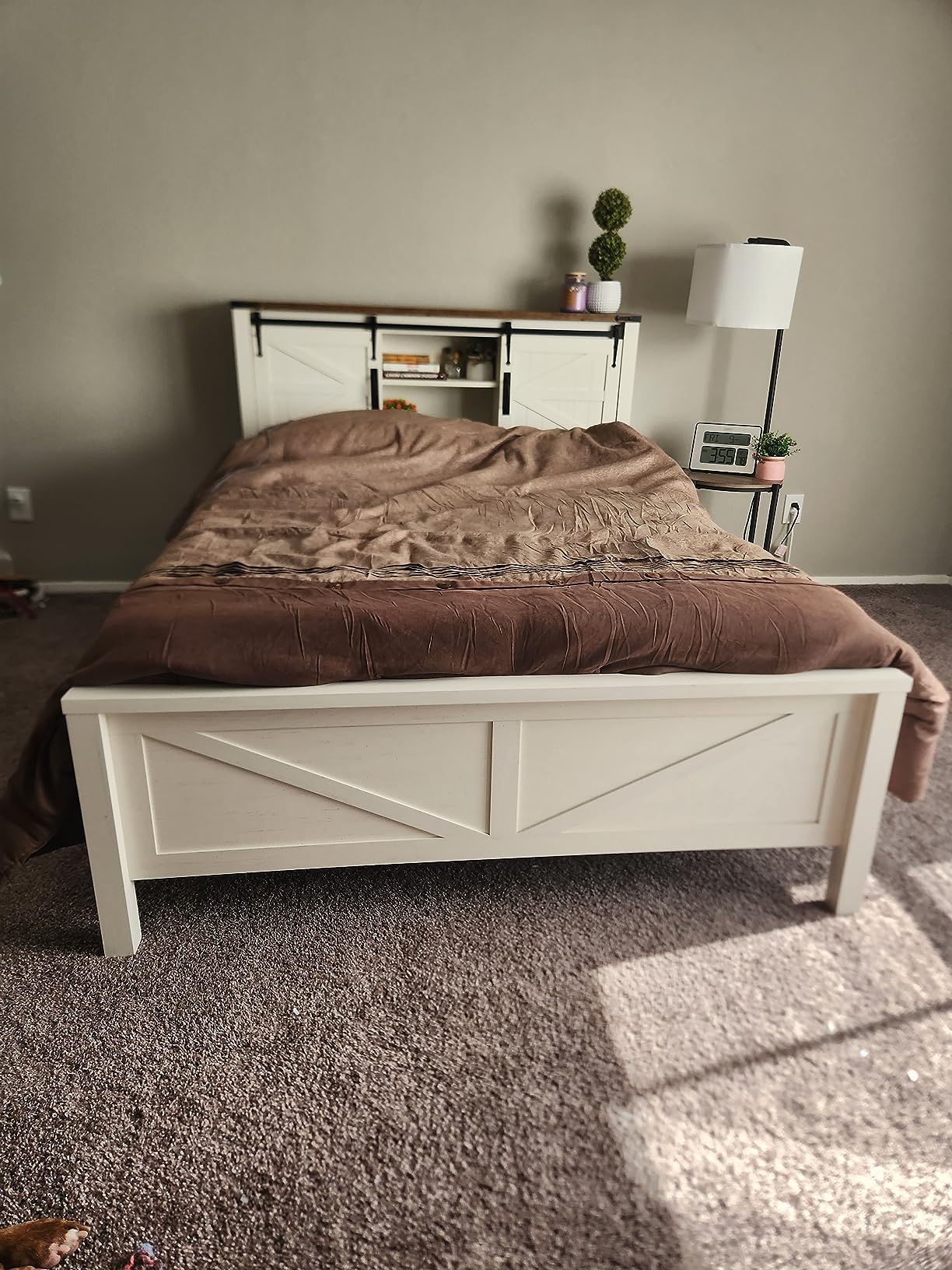 $13/mo - Finance T4TREAM Farmhouse King Size Bed Frame with Storage ...