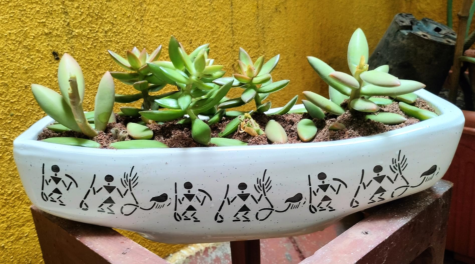 India Meets India Handicraft Ceramic Flower Pots Ceramic Planter Plant ...