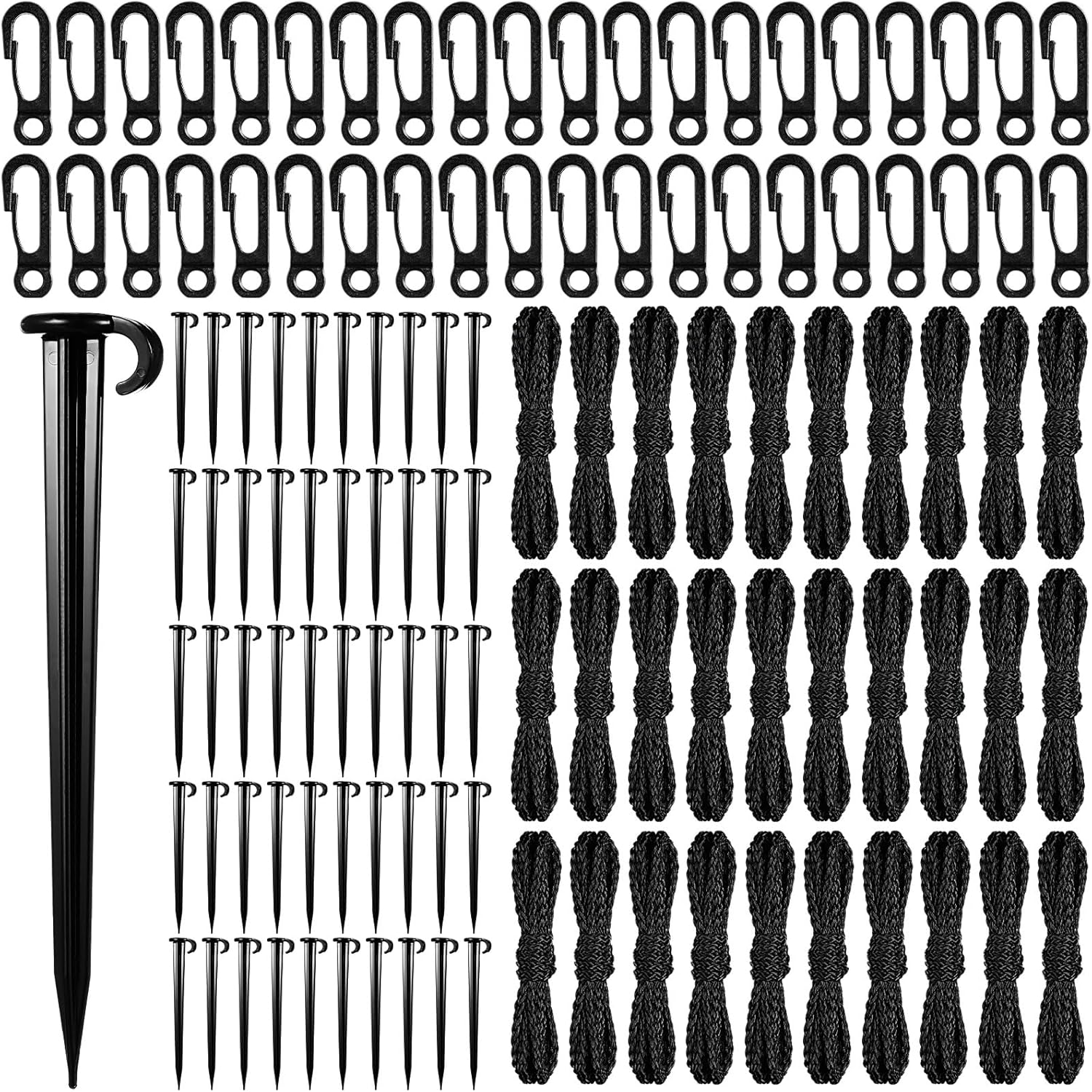 Amazon.com : CroBlissful 50 Sets 7 Inch Plastic Stakes for Inflatables ...