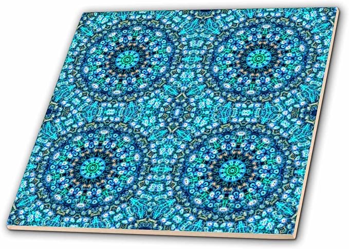 Amazon.com: 3dRose Blue Abstract Digital Art - Ceramic Tile, 12-Inch ...
