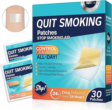 Amazon.com: 21mg Quit Smoking Patches,Step 1 Stop Smoking Aids Patches ...