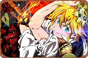 Amazon.com : The Seven Deadly Sins Meliodas Poster Metal Tin Sign Wall ...