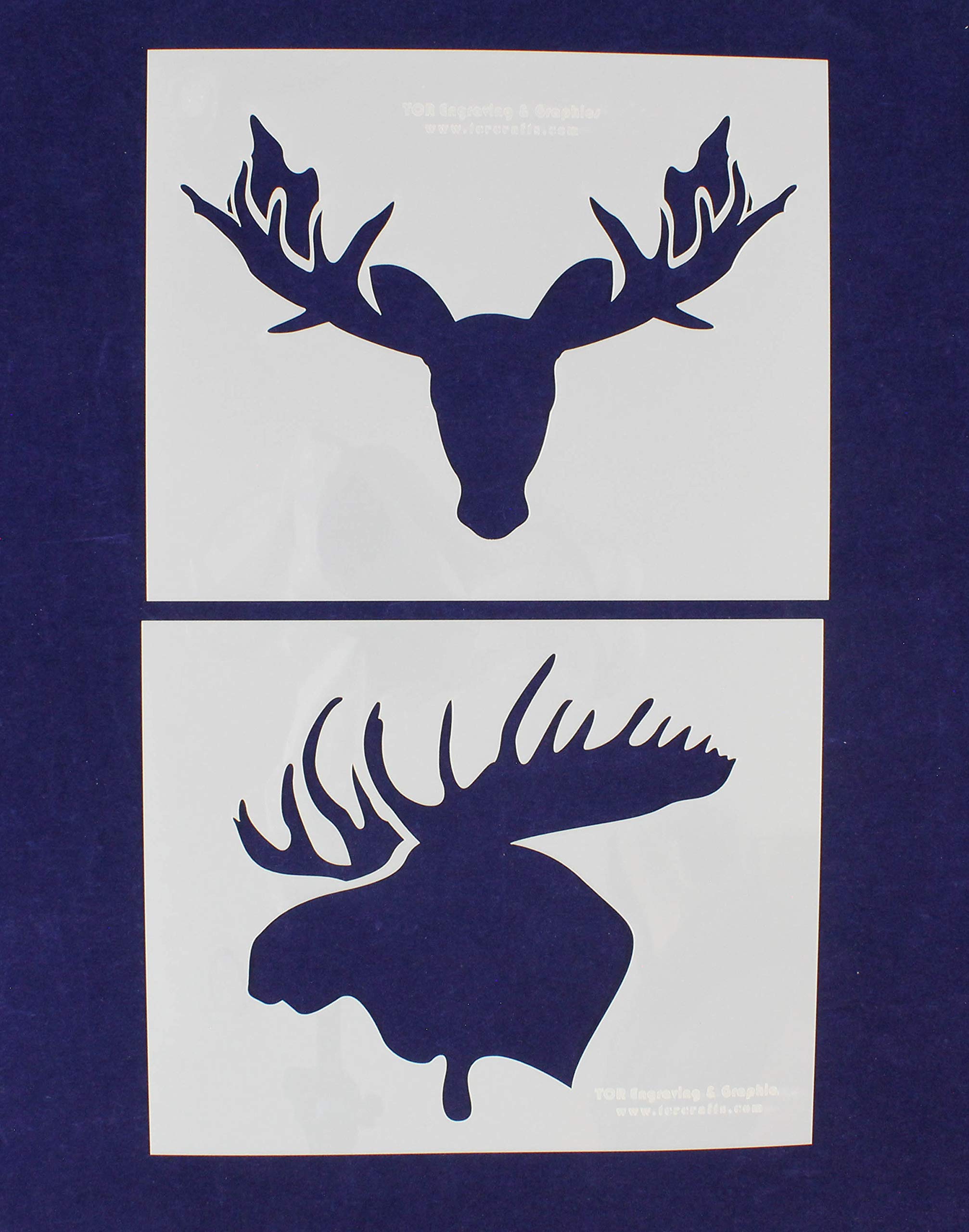 Moose Head Stencil