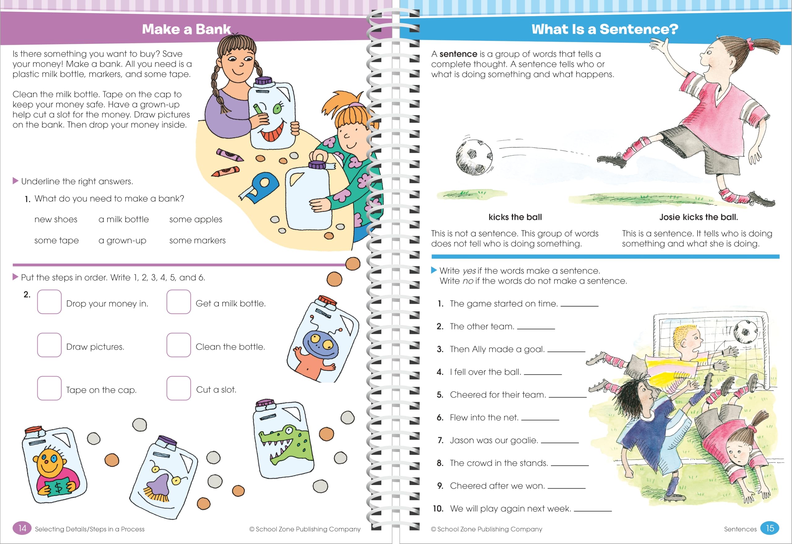 Snapklik.com : School Zone Big Third Grade Workbook: 320 Spiral-Bound Pages