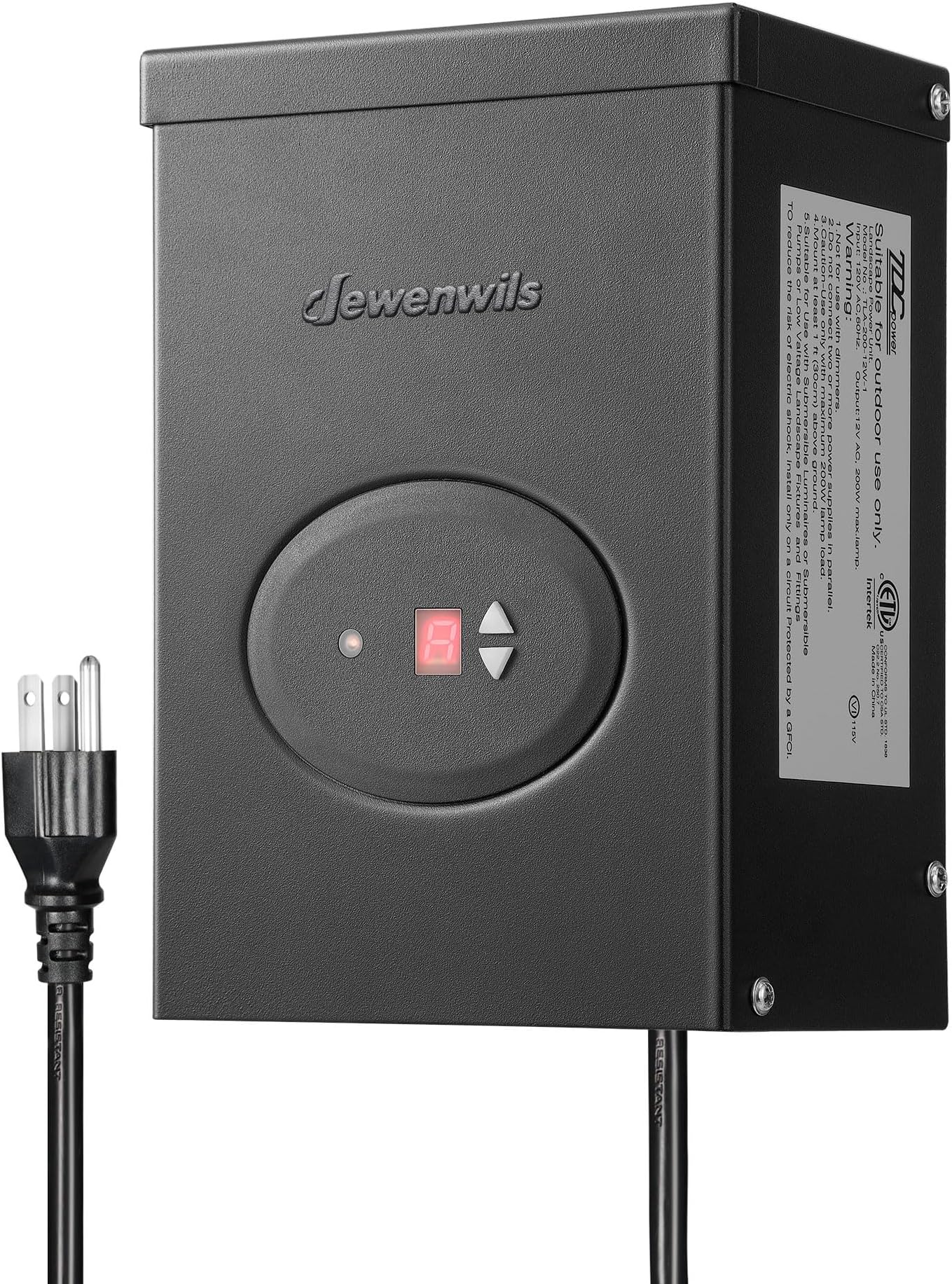 Portfolio Multi-Tap Landscape Lighting Transformer with Digital Timer ...