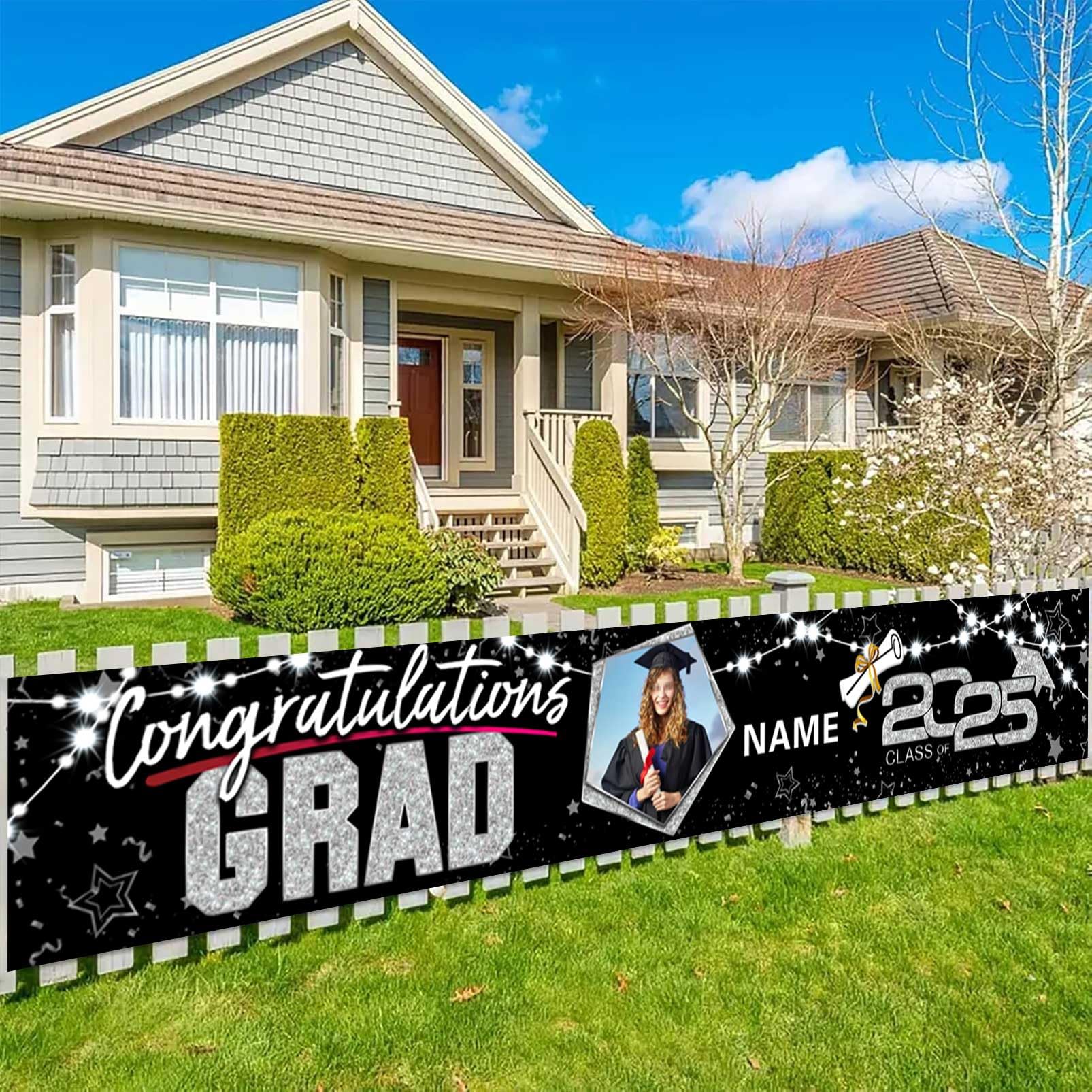 Amazon.com: AUBAO Custom Graduation Party Decorations 2025 ...