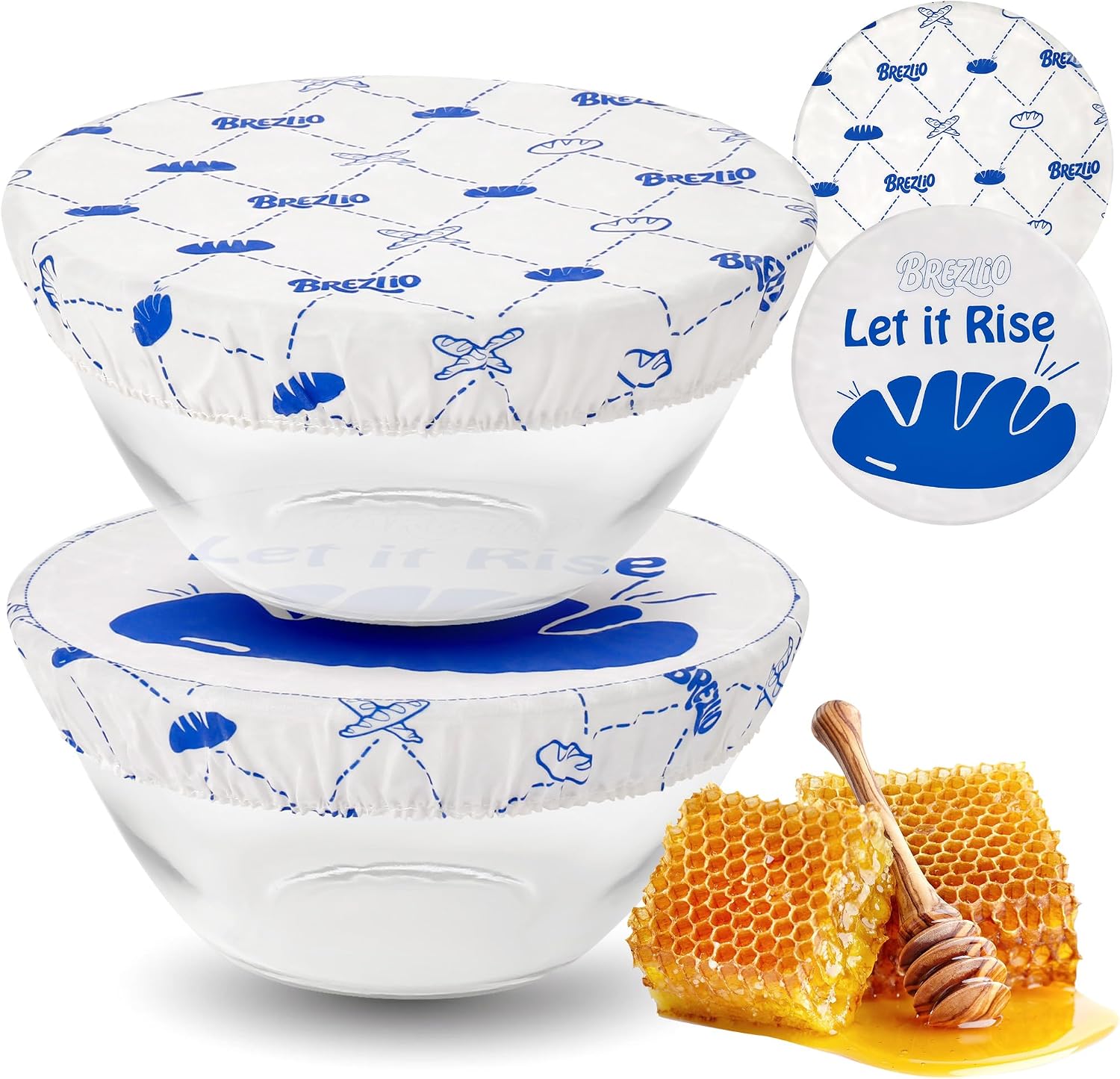 Amazon.com: Reusable Beeswax Bowl Covers for Bread Proofing - Cotton ...