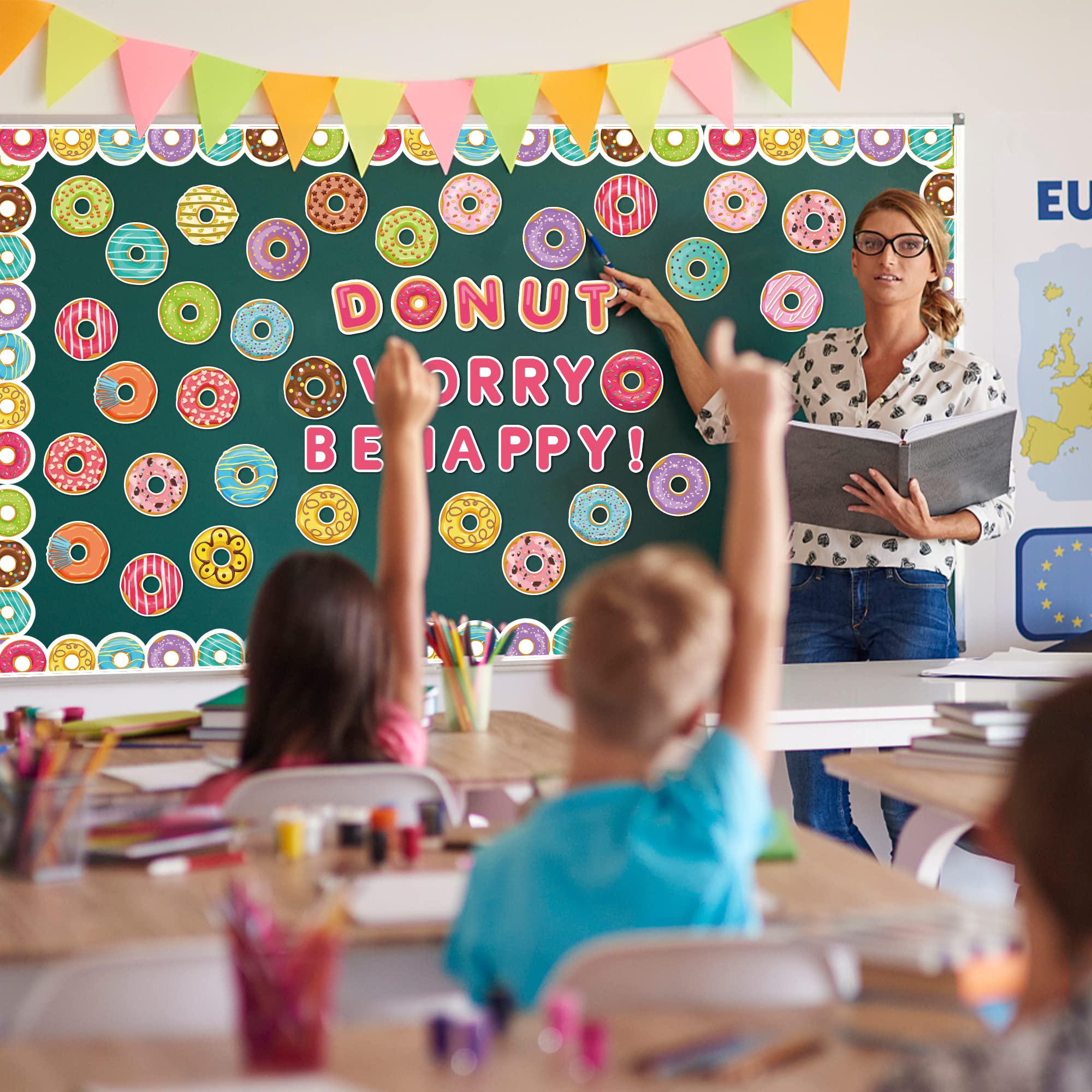 Snapklik.com : Haooryx 138Pcs Back To School Donuts Cutouts Bulletin ...