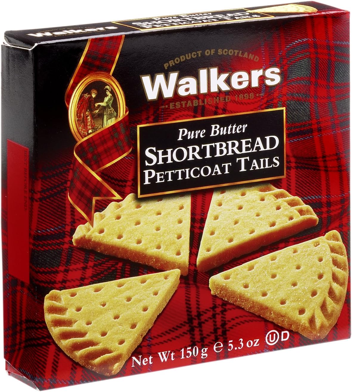 Walkers Shortbread Petticoat Tail Shortbread, 150 g : Amazon.co.uk: Grocery