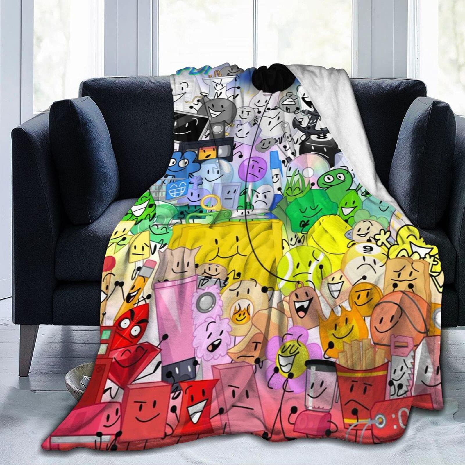 Amazon.com: YAOAO Battle for Bfdi Blanket Warm Plush Cozy Soft Blankets ...